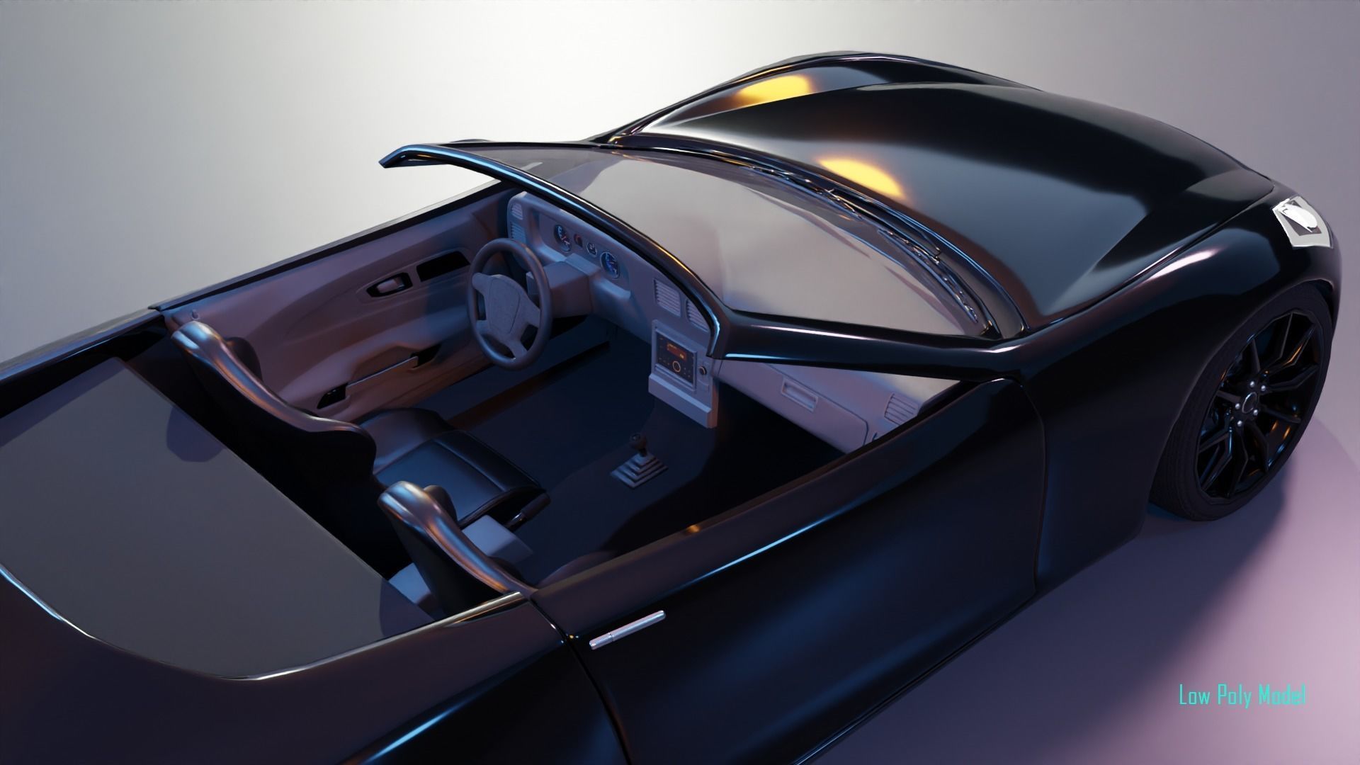 3D model Roofless Car VR / AR / low-poly | CGTrader