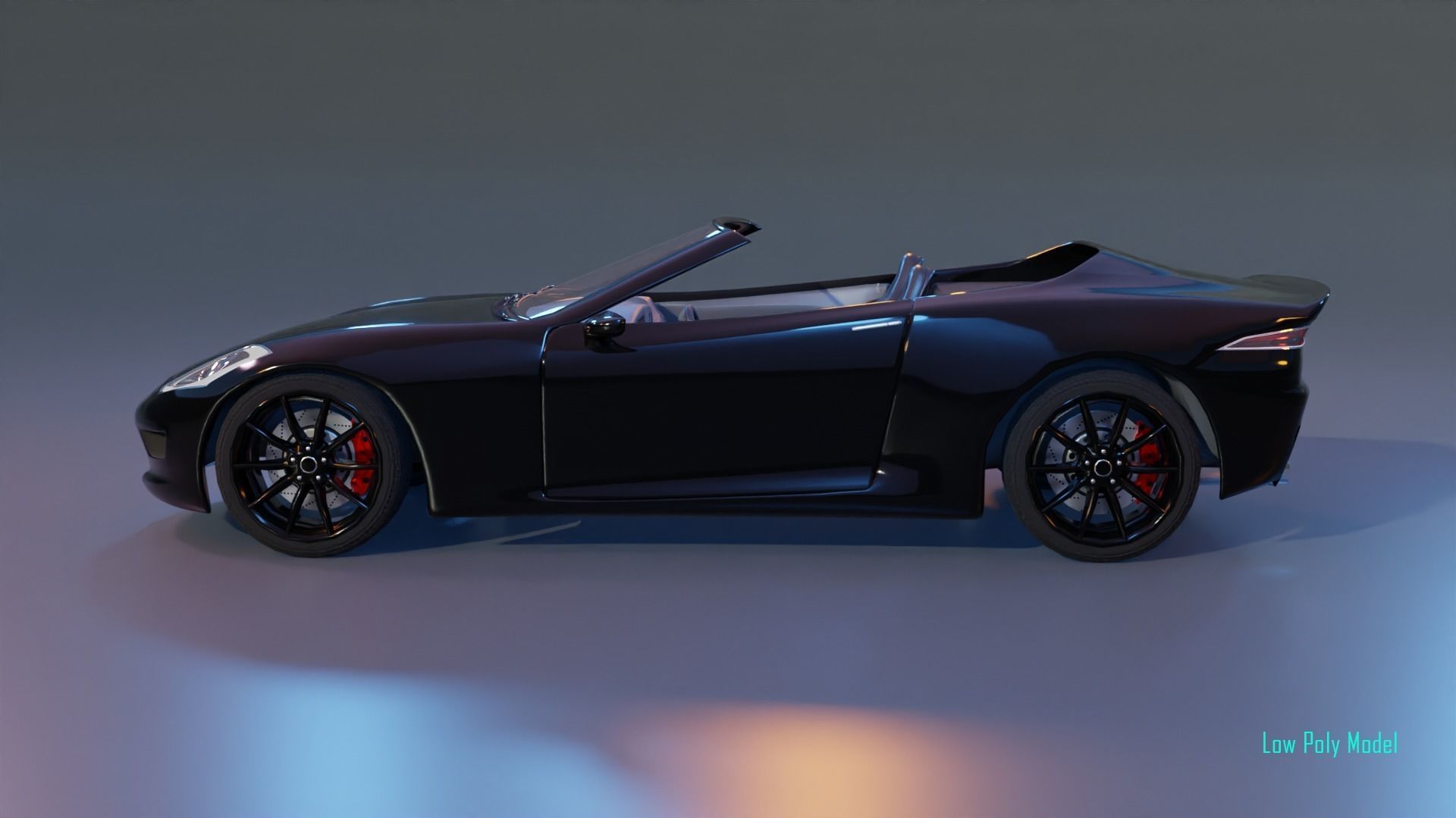 3D model Roofless Car VR / AR / low-poly | CGTrader