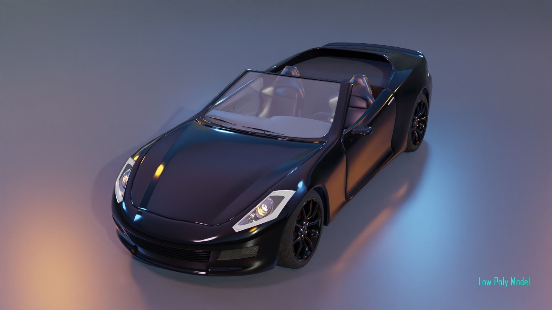 3D model Roofless Car VR / AR / low-poly | CGTrader