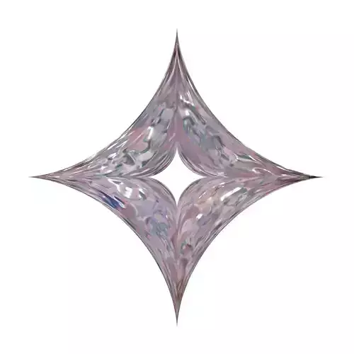 Diamond Portal shape with Chromatic Aberation Glass material free ...