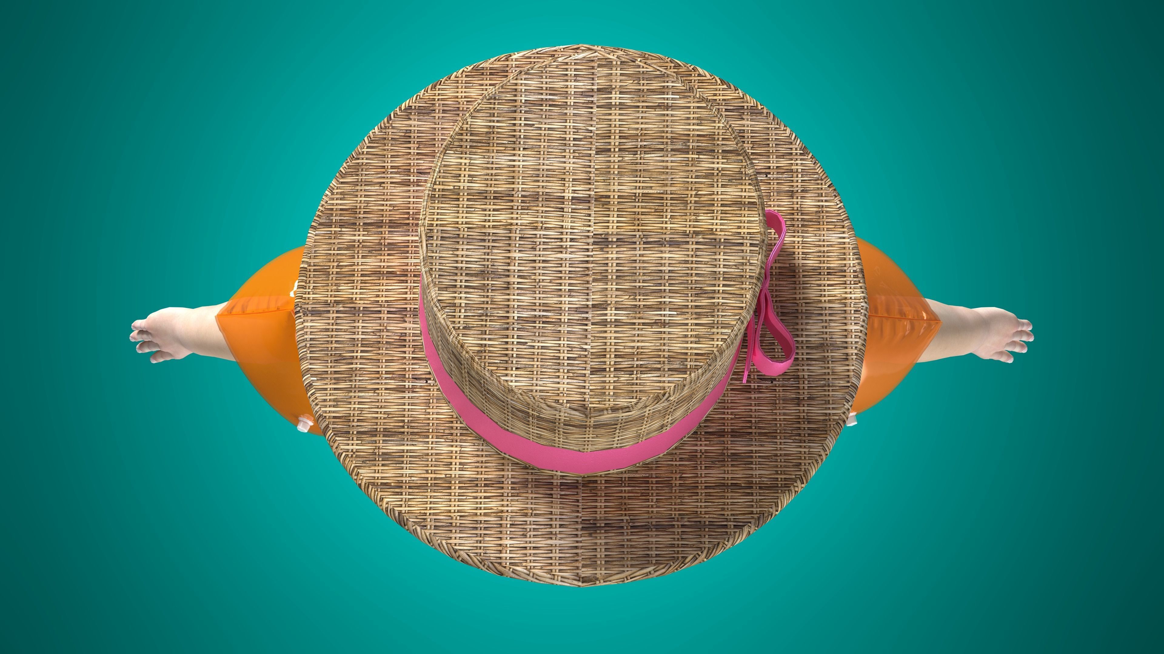 Toddlers Swimwear and Accessories Fitted to CLO3D Body Mesh 3D model ...