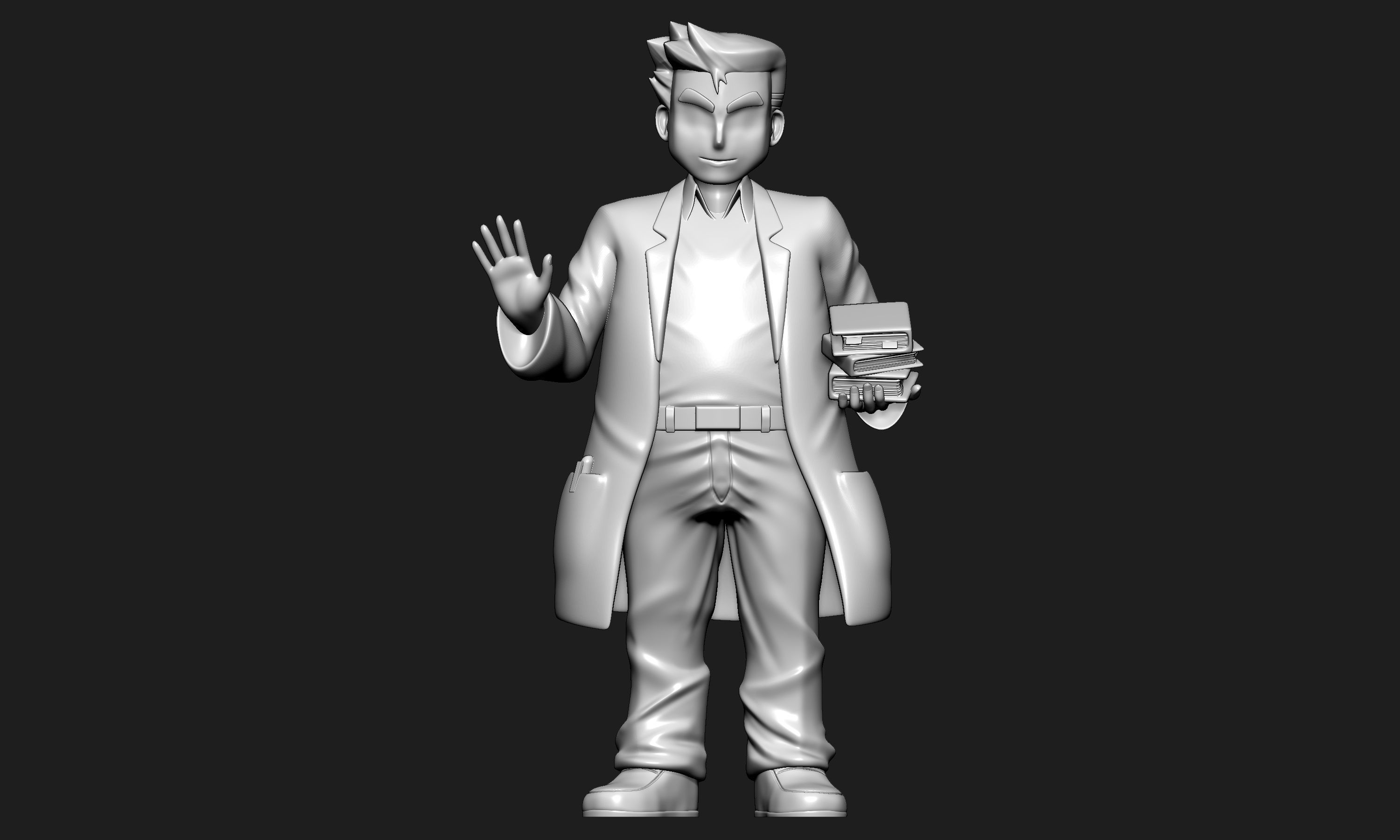 Pokemon - Professor Oak 3D model 3D printable | CGTrader