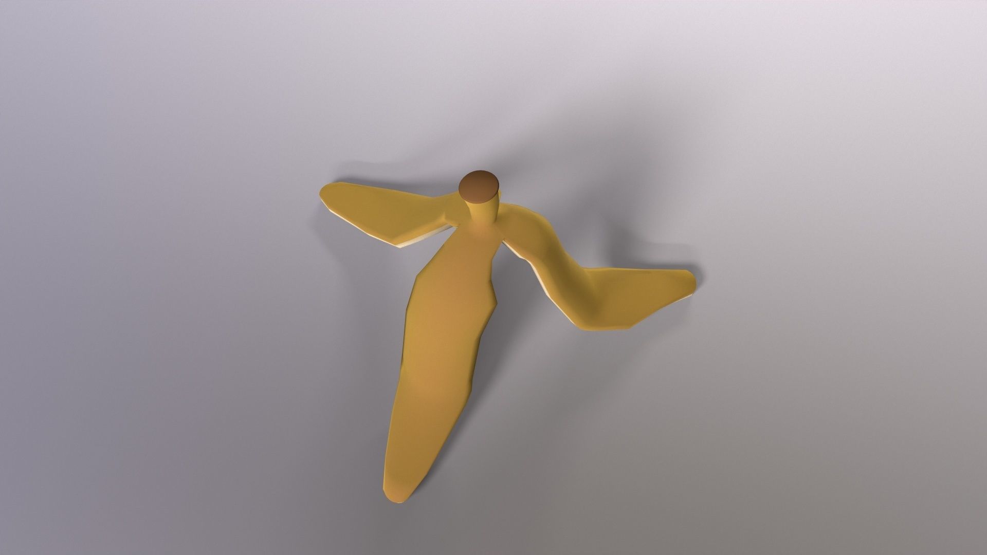3D model Cartoon stylized banana peel lowpoly skin asset VR / AR / low ...