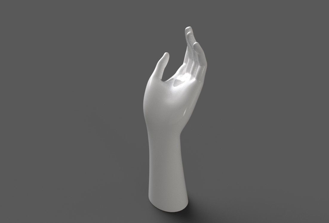 Female Left Hand Mannequin 3D model 3D printable | CGTrader