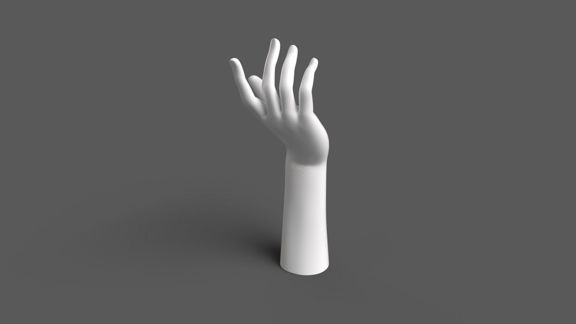 Female Right Hand Mannequin 3D model 3D printable | CGTrader