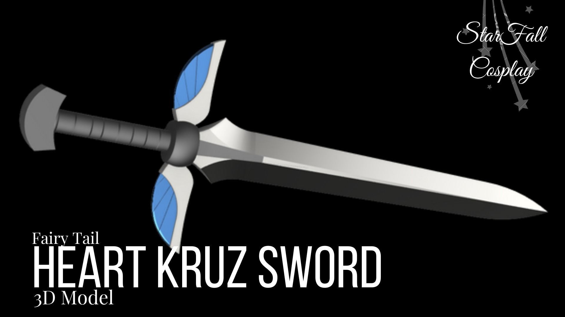 Heart Kruz Sword - Erza Scarlet Fairy Tail 3D model 3D printable | CGTrader
