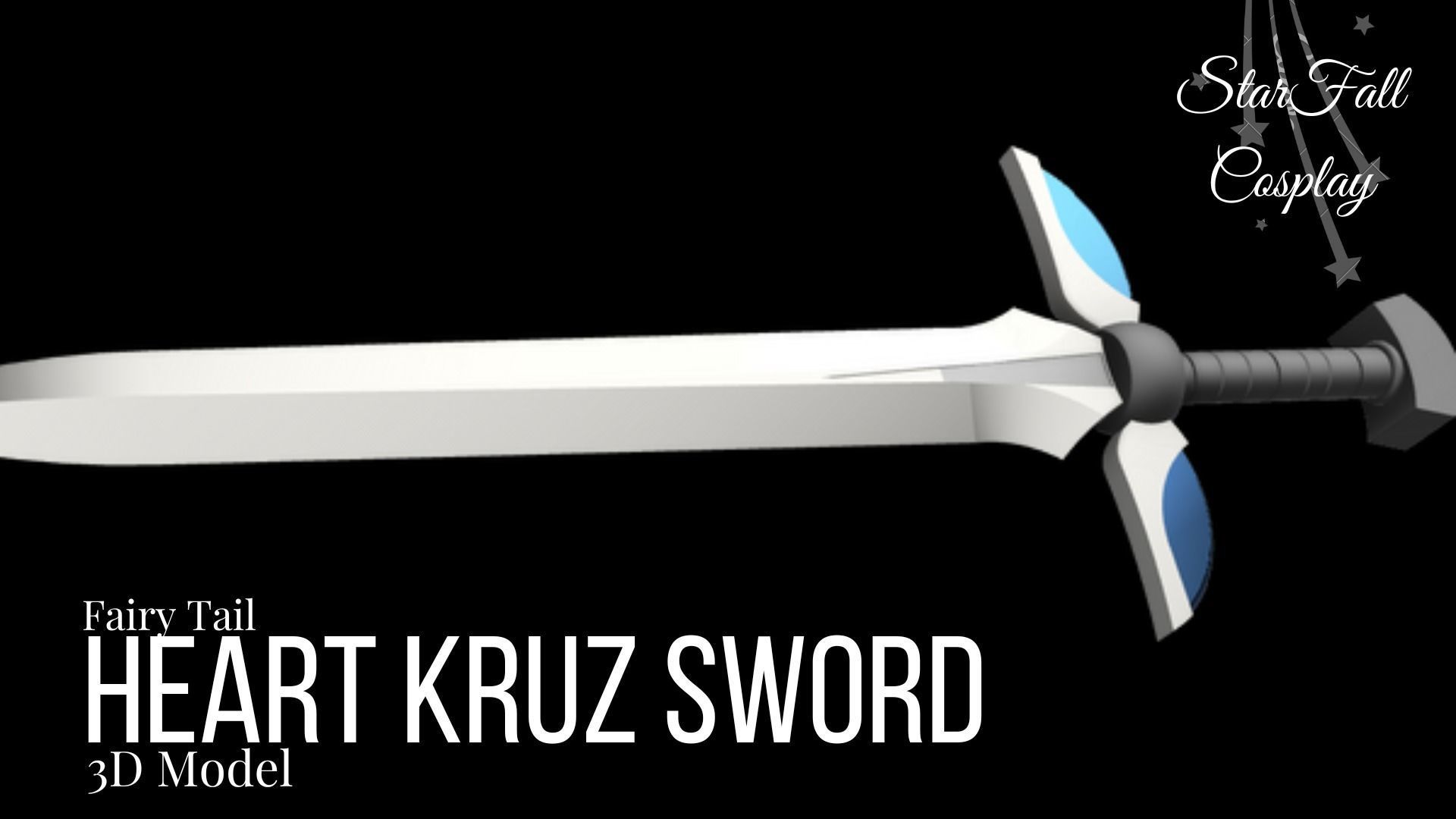 Heart Kruz Sword - Erza Scarlet Fairy Tail 3D model 3D printable | CGTrader