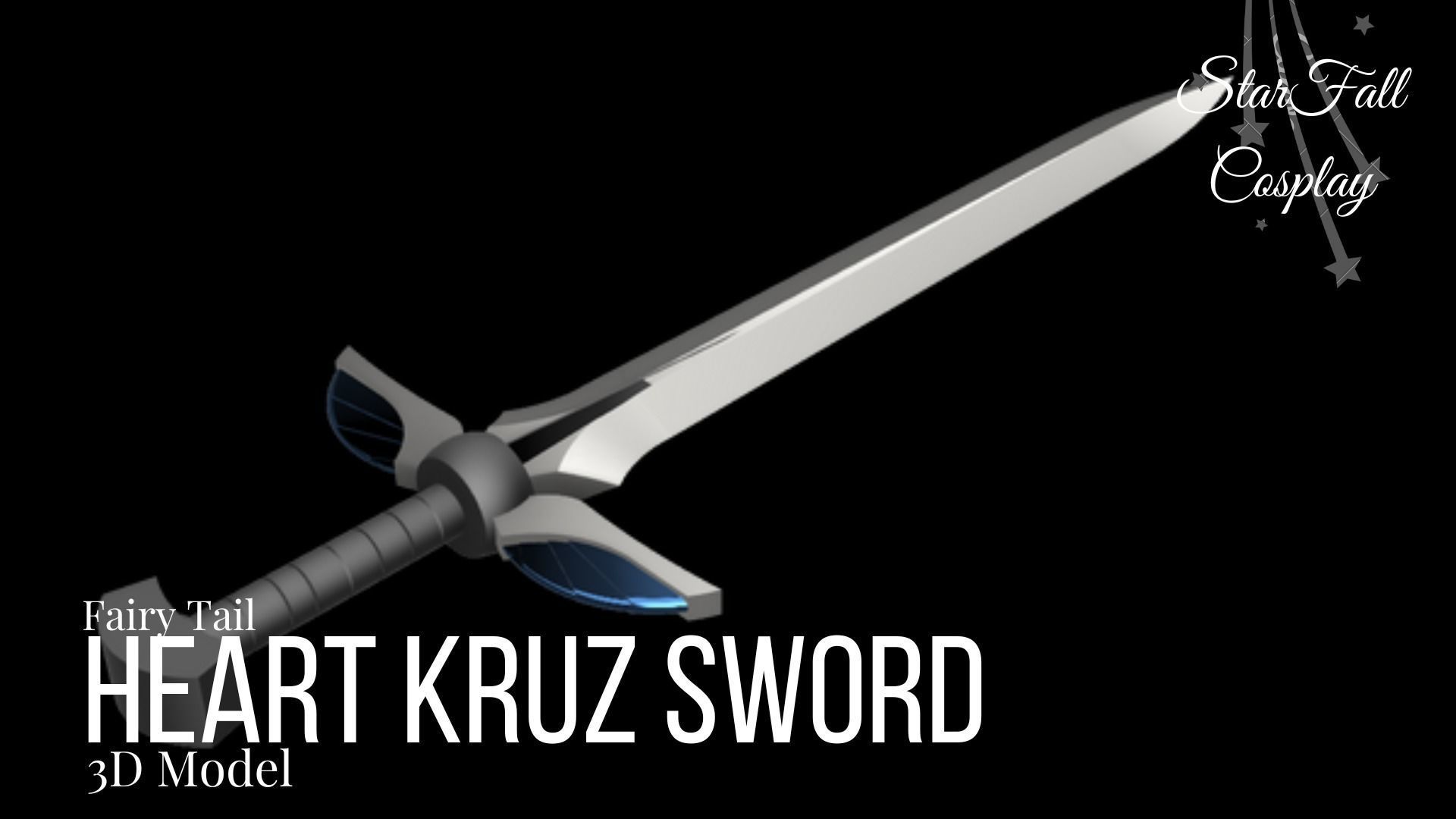 Heart Kruz Sword - Erza Scarlet Fairy Tail 3D model 3D printable | CGTrader