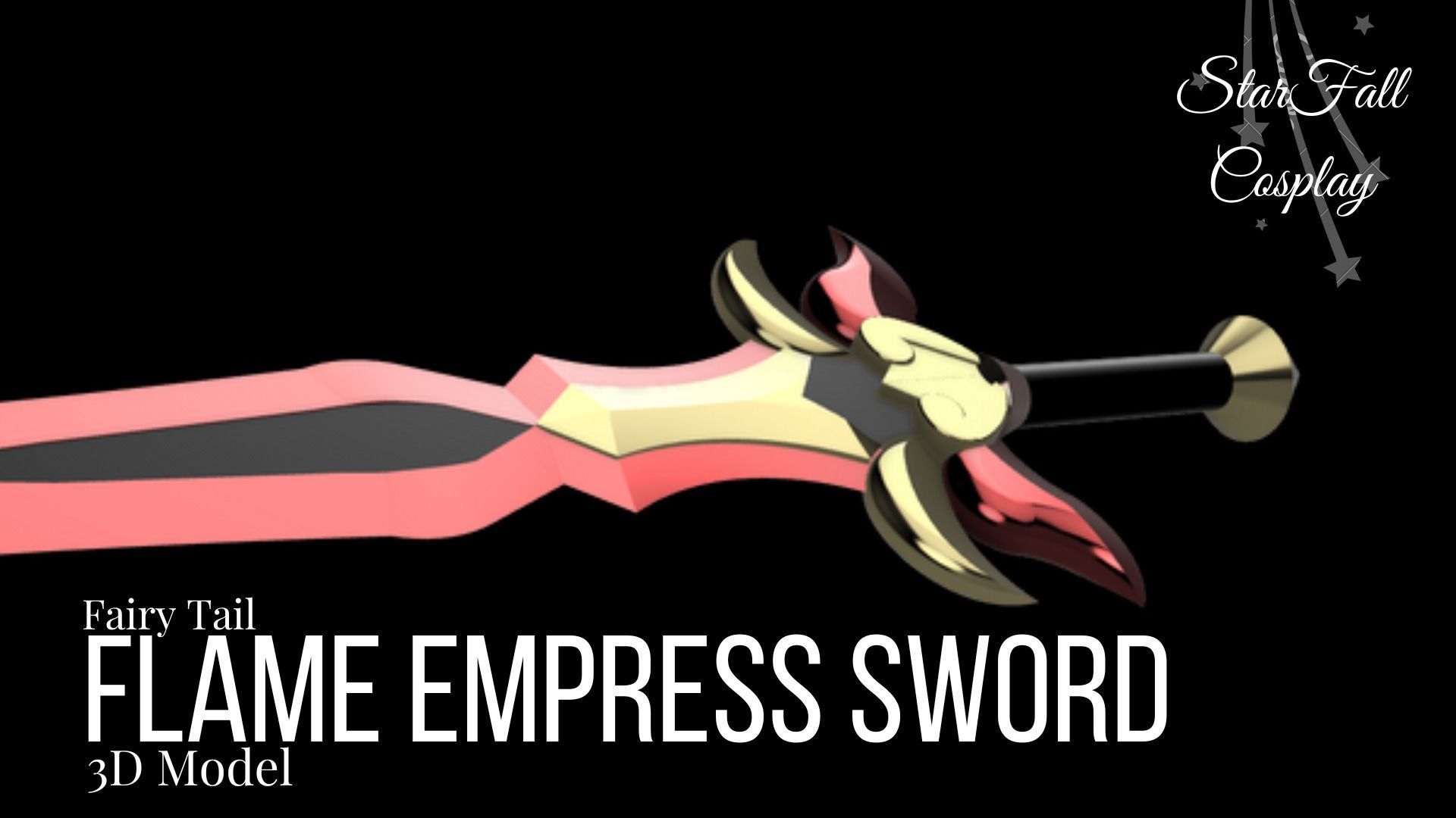 Flame Empress Sword - Erza Scarlet Fairy Tail 3D model 3D printable ...