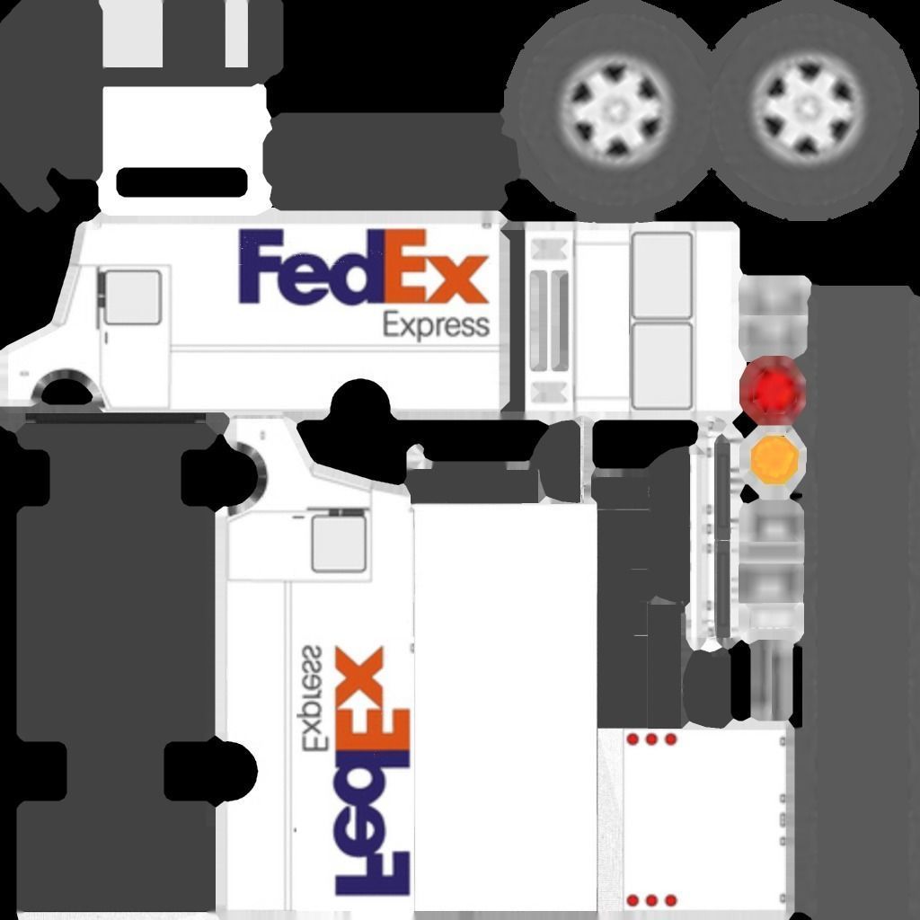 3D model FedEx van lowpoly VR / AR / low-poly | CGTrader