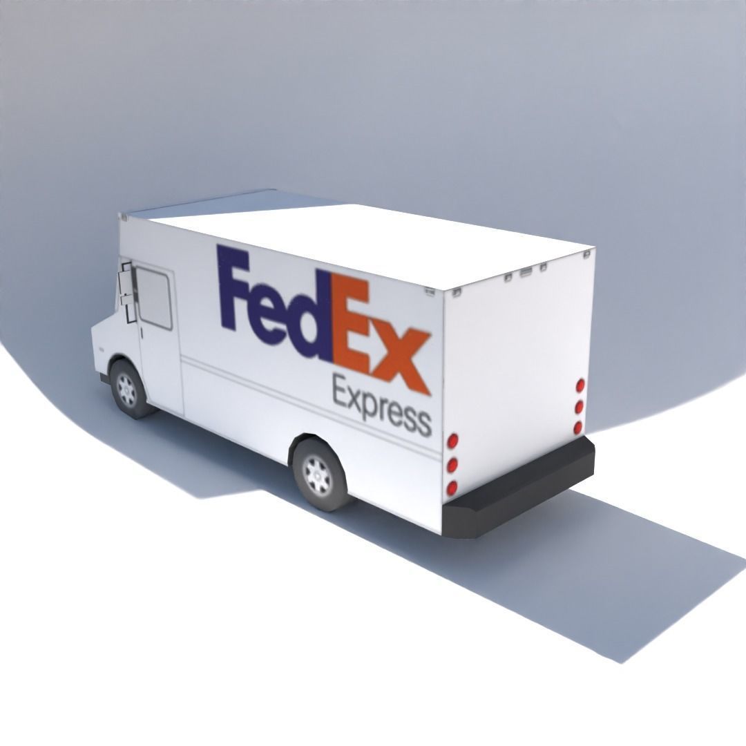 3D model FedEx van lowpoly VR / AR / low-poly | CGTrader