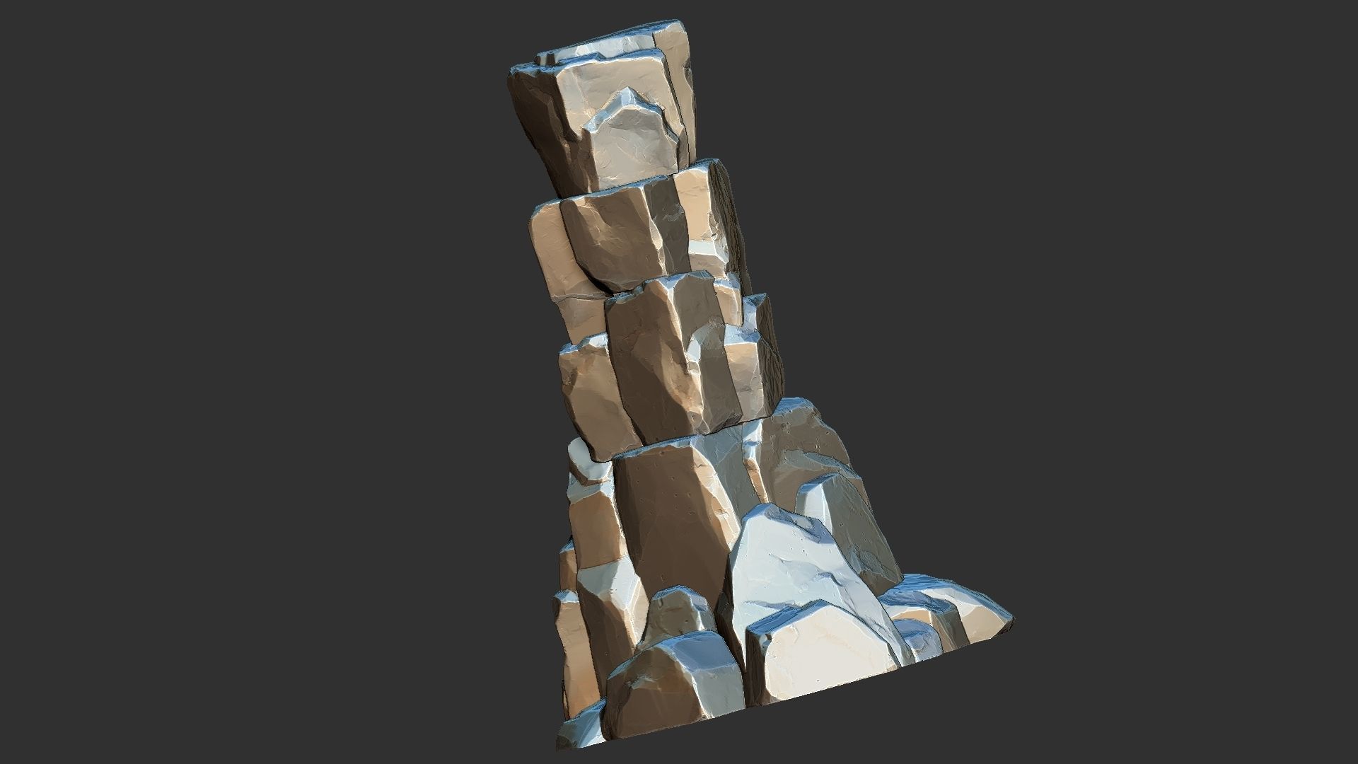 3D model of stone columns Zbrush sculpt 3D model | CGTrader