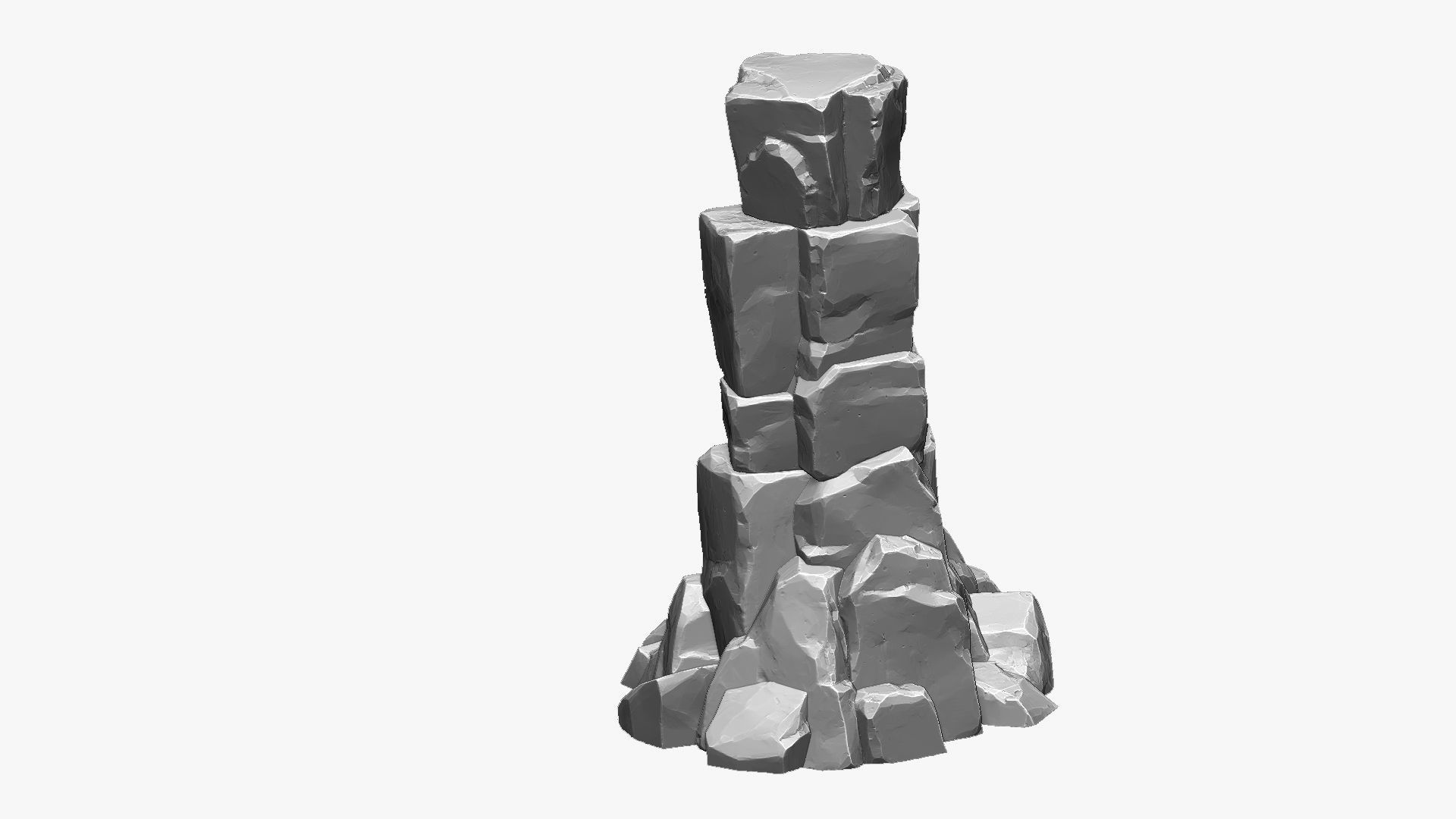 3D model of stone columns Zbrush sculpt 3D model | CGTrader