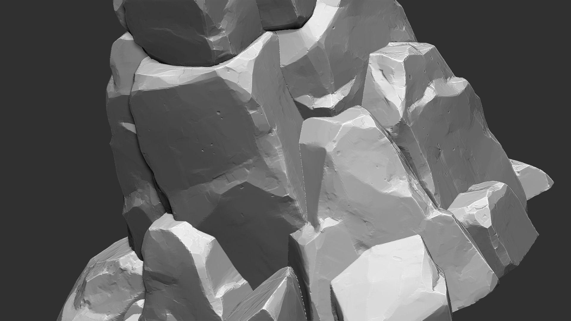 3D model of stone columns Zbrush sculpt 3D model | CGTrader