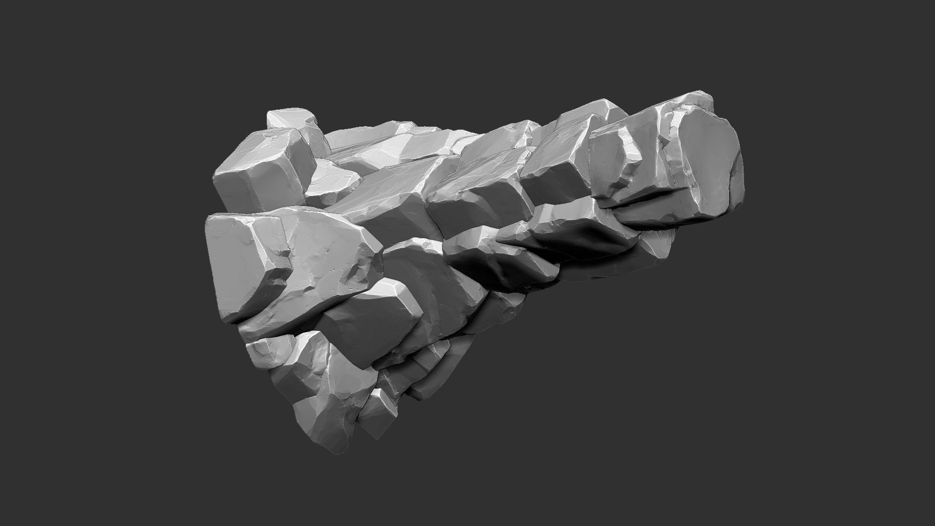 3D model of stone columns Zbrush sculpt 3D model | CGTrader