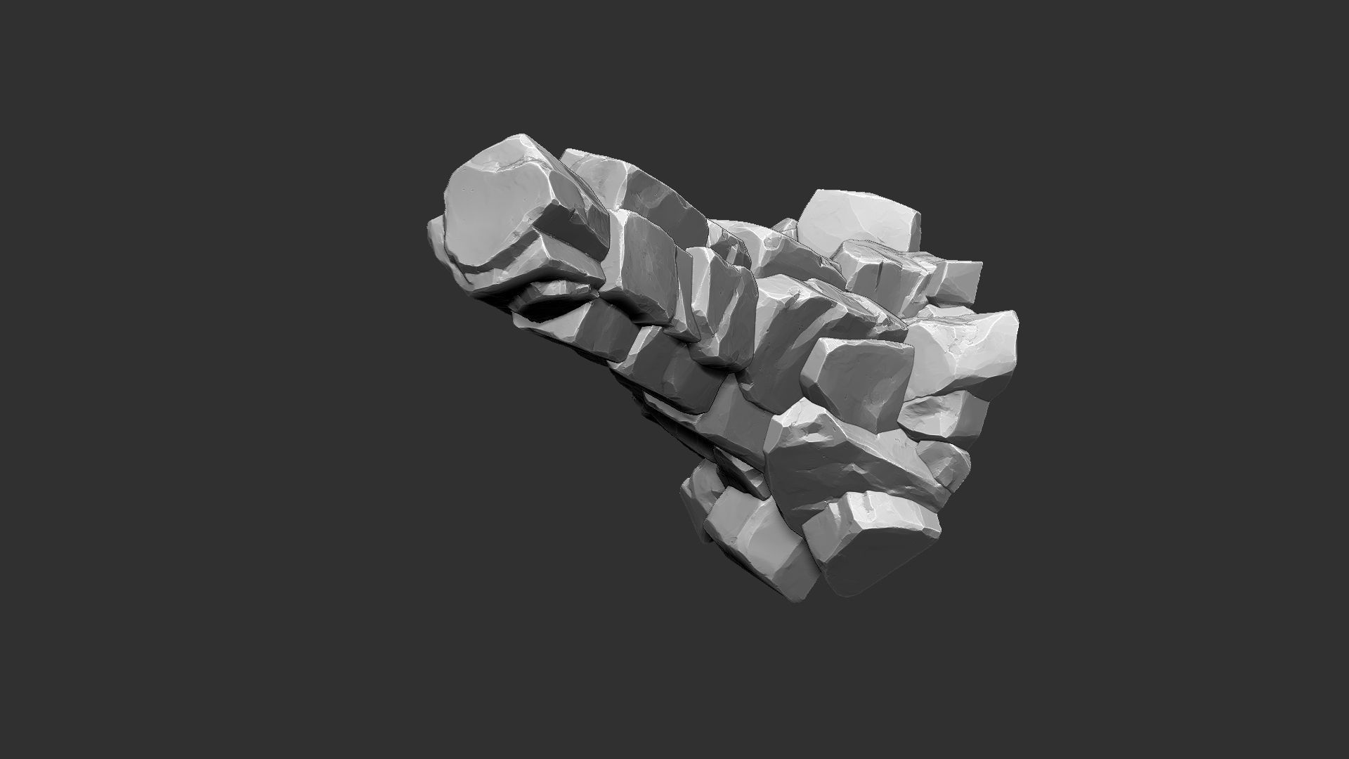 3D model of stone columns Zbrush sculpt 3D model | CGTrader