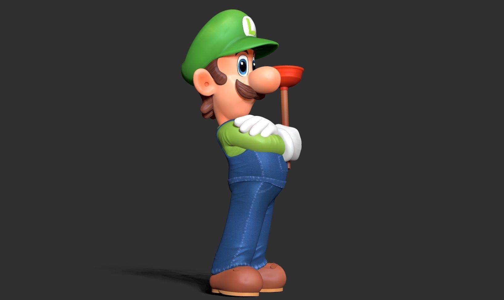 Luigi - The Super Mario Bros 3D model 3D printable | CGTrader