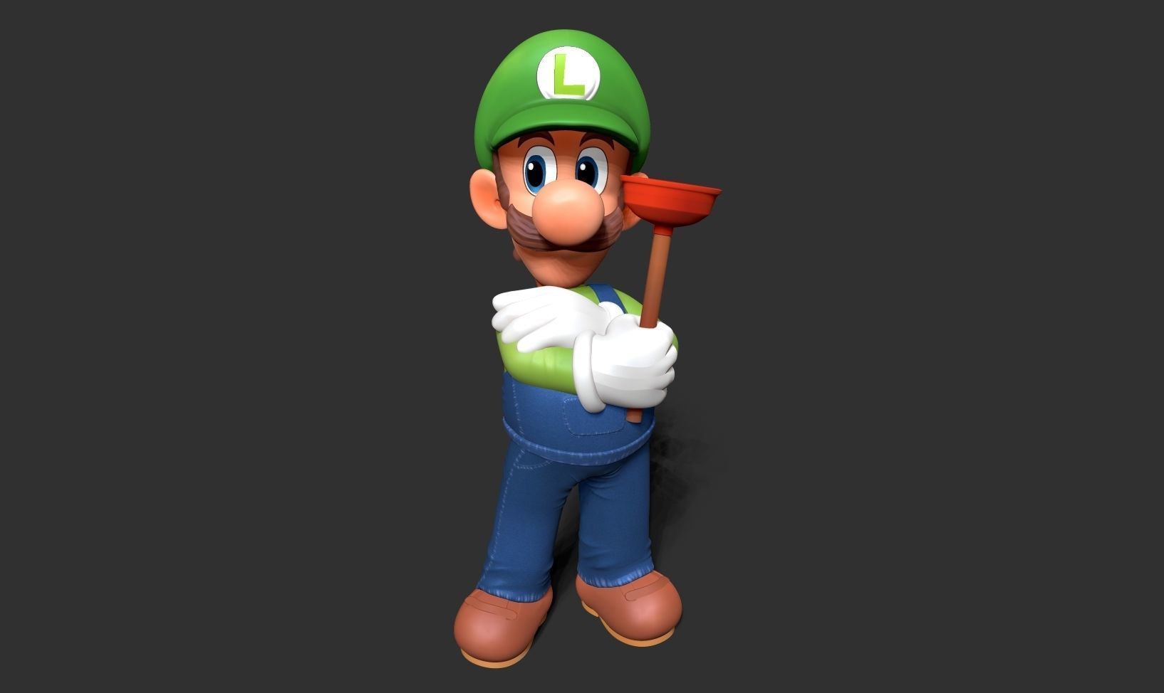 Luigi - The Super Mario Bros 3D model 3D printable | CGTrader