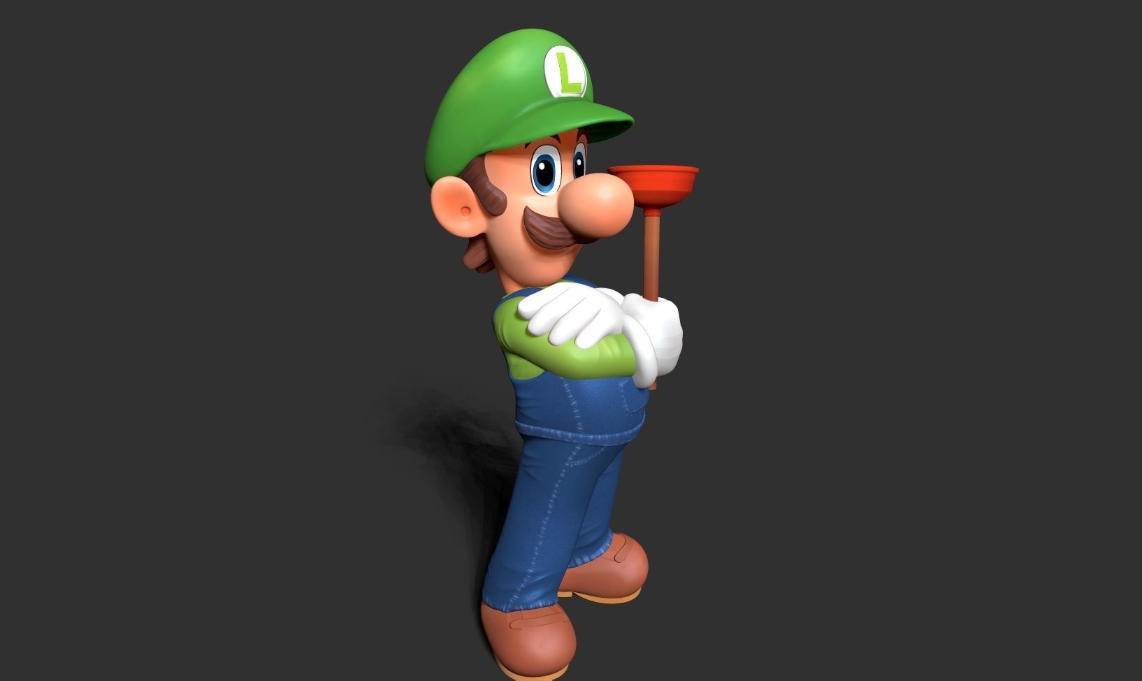 Luigi - The Super Mario Bros 3D model 3D printable | CGTrader