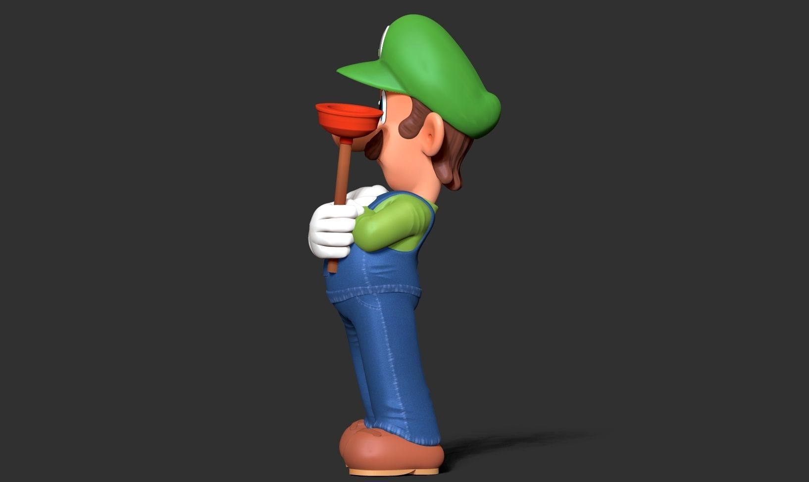 Luigi - The Super Mario Bros 3D model 3D printable | CGTrader