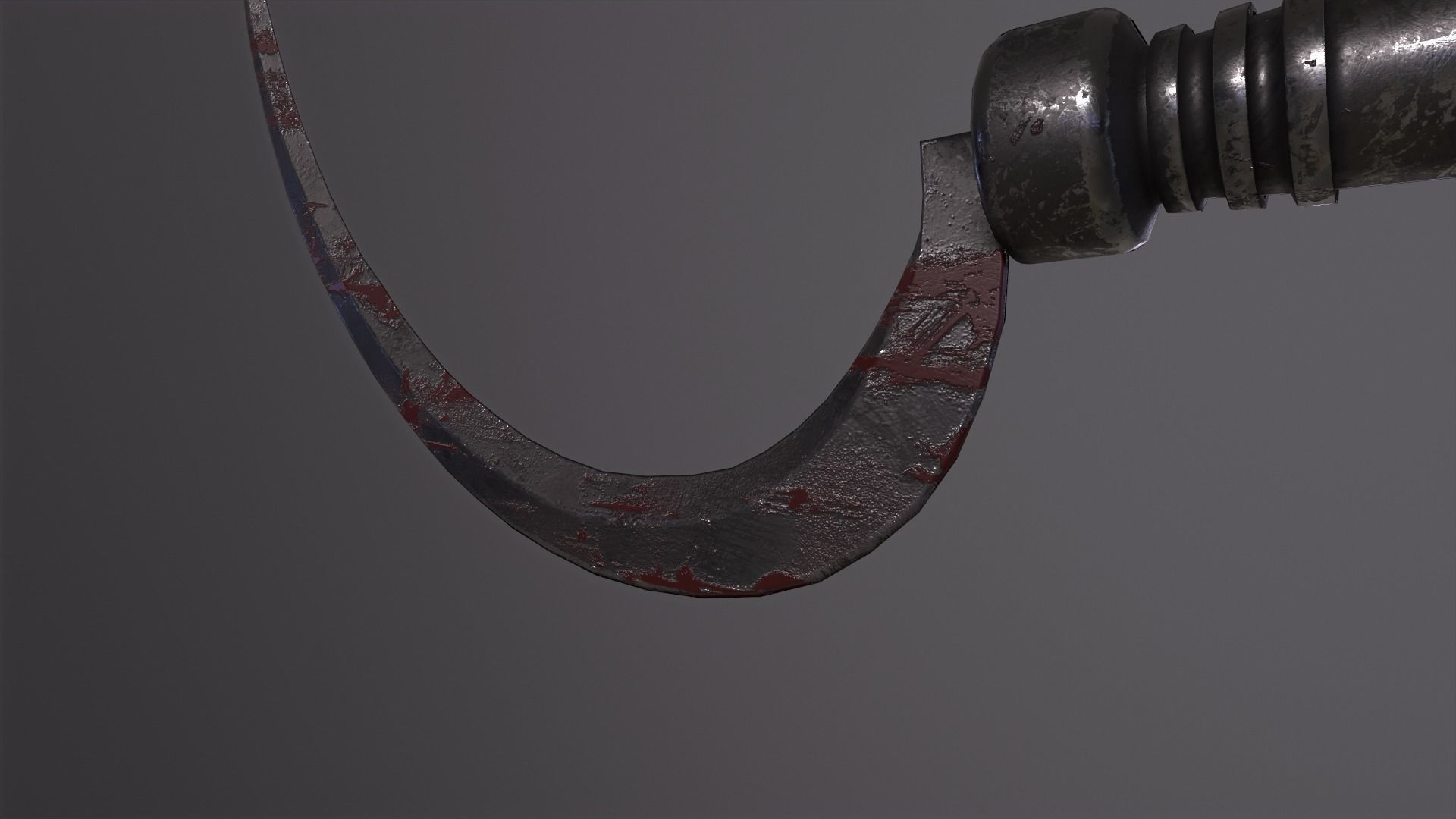 medieval metal sickle weapon free VR / AR / low-poly 3D model | CGTrader