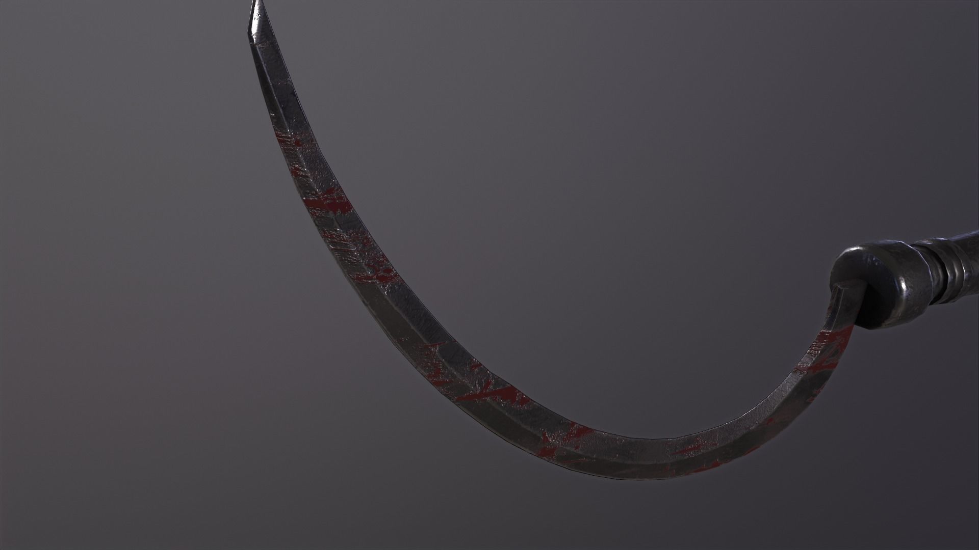 medieval metal sickle weapon free VR / AR / low-poly 3D model | CGTrader