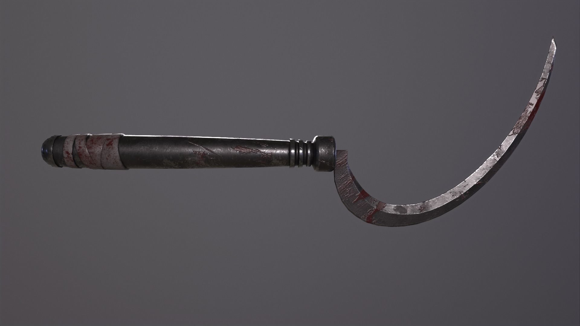 medieval metal sickle weapon free VR / AR / low-poly 3D model | CGTrader