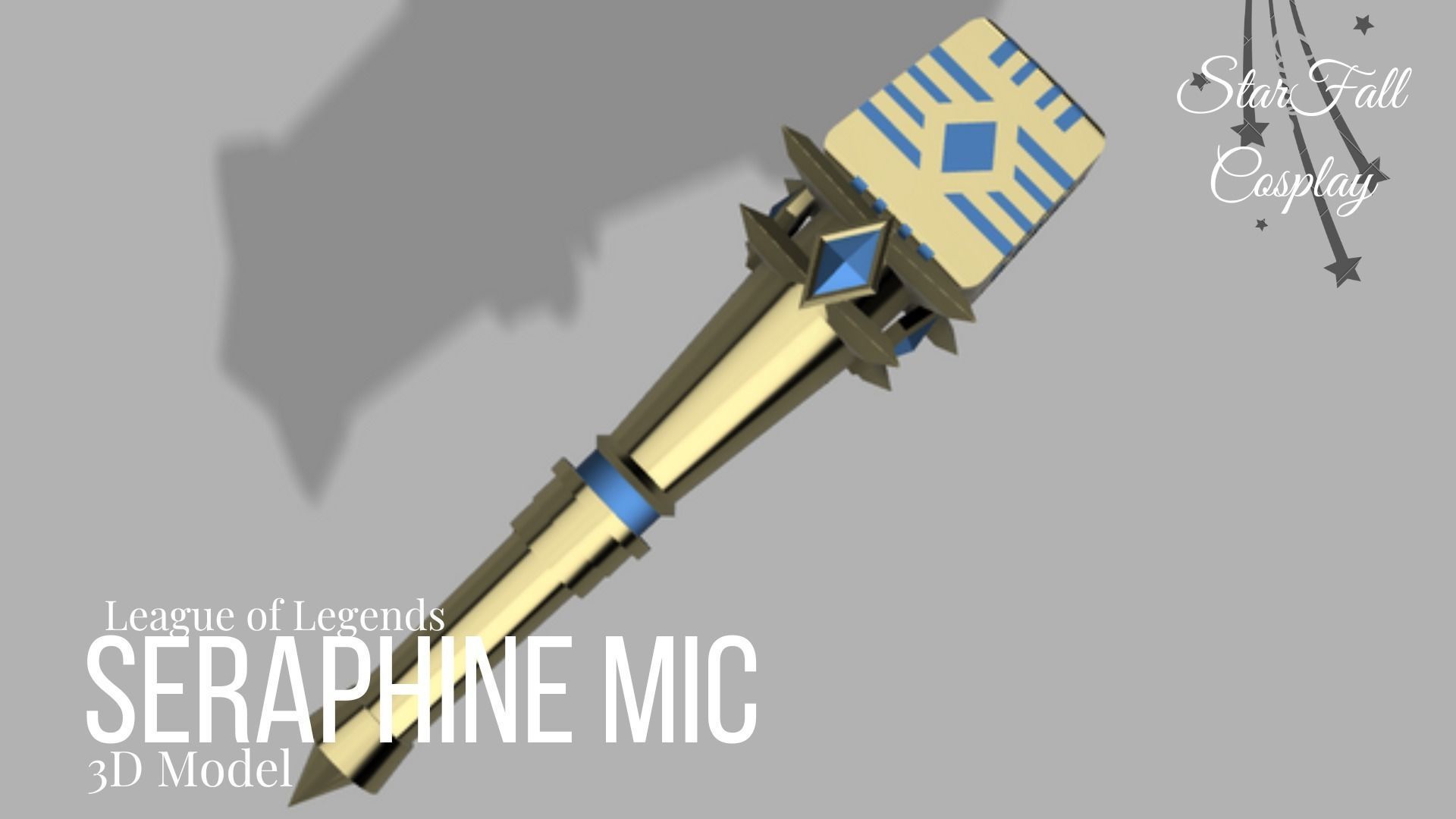 Seraphine Microphone - League of Legends 3D model 3D printable | CGTrader