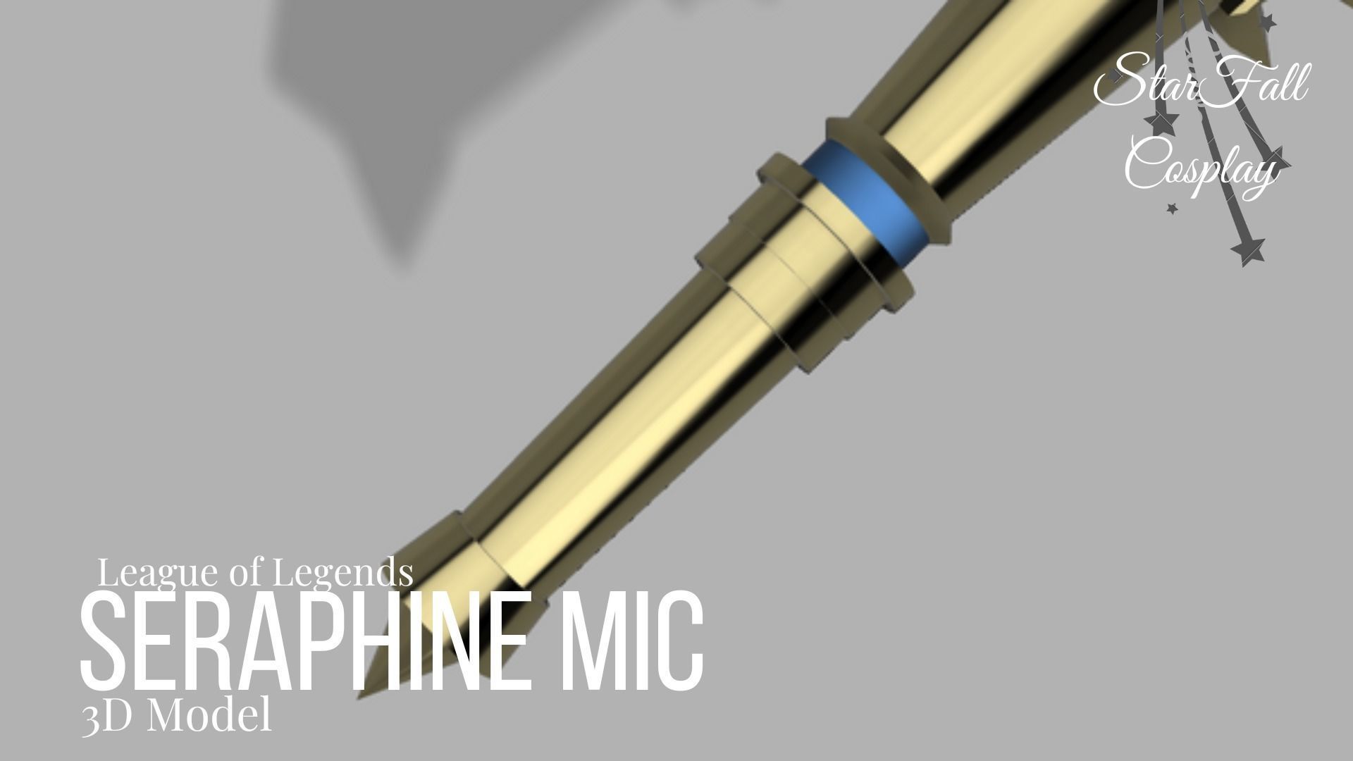 Seraphine Microphone - League of Legends 3D model 3D printable | CGTrader
