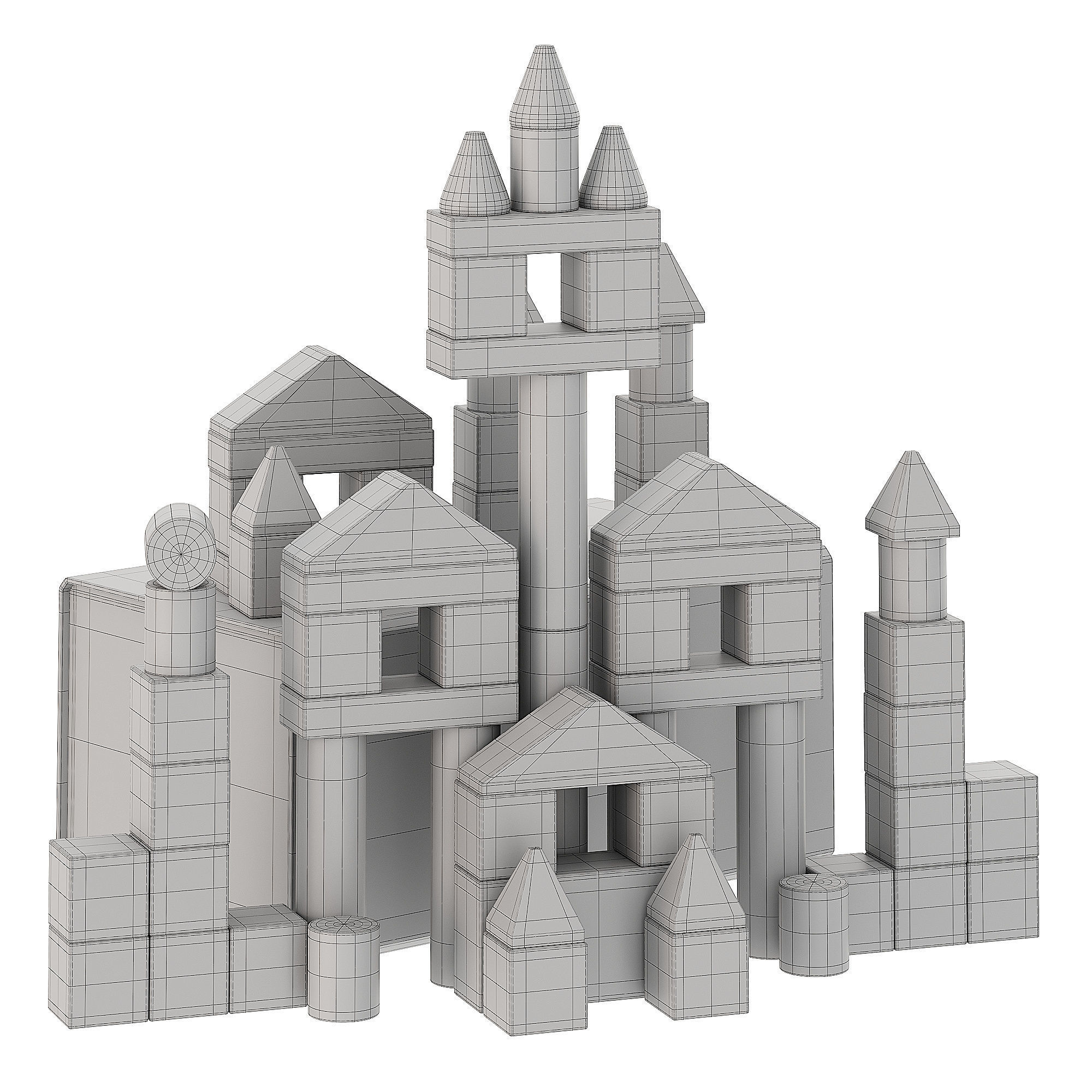 LARGE WOODEN BUILDER 3D model | CGTrader