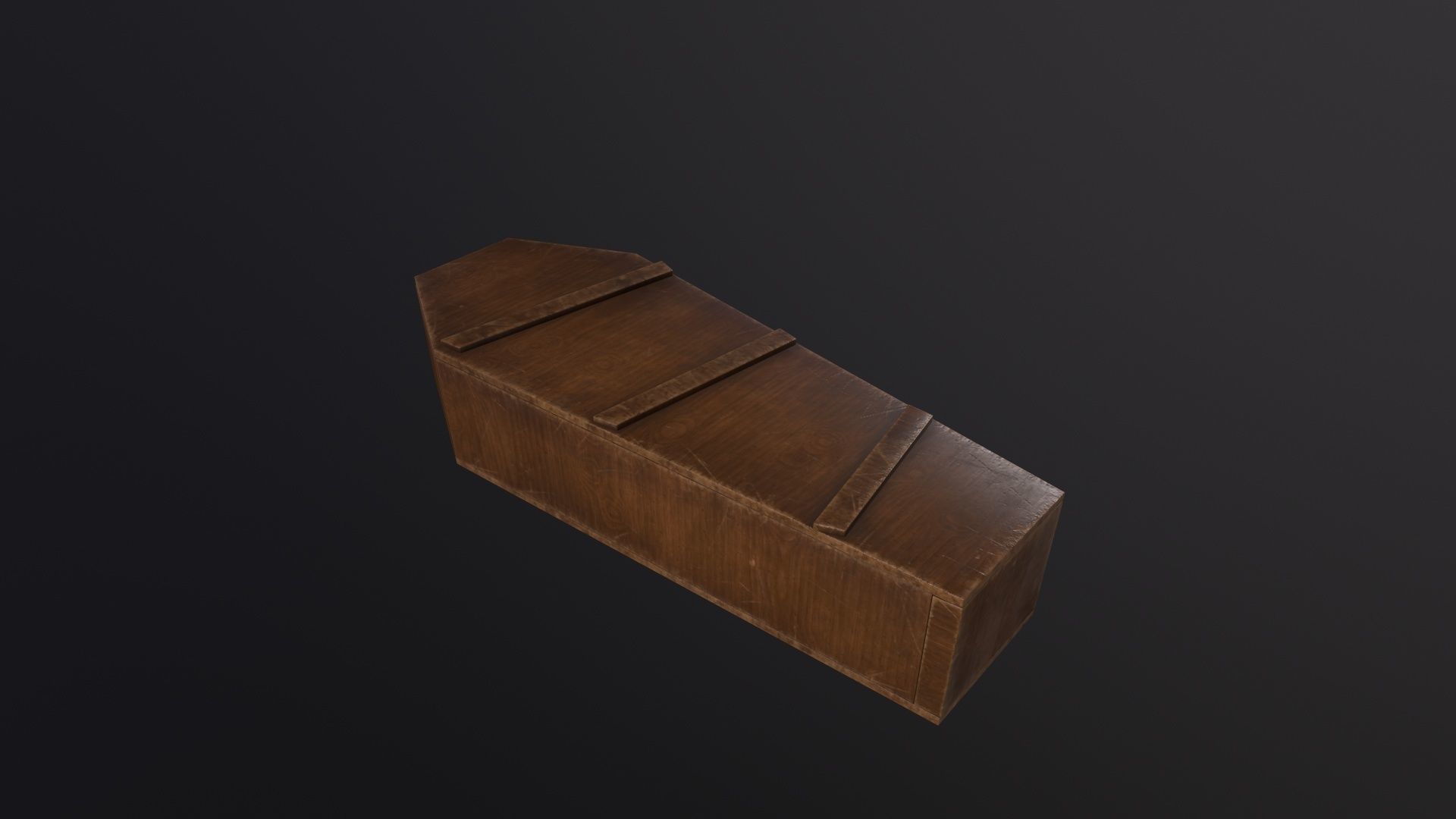 3D model Old Rustic Coffin 3D Model VR / AR / low-poly | CGTrader
