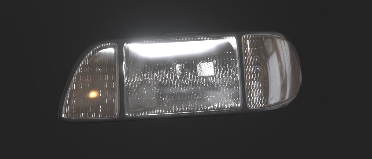FOXBODY HEADLIGHTS 3D model | CGTrader