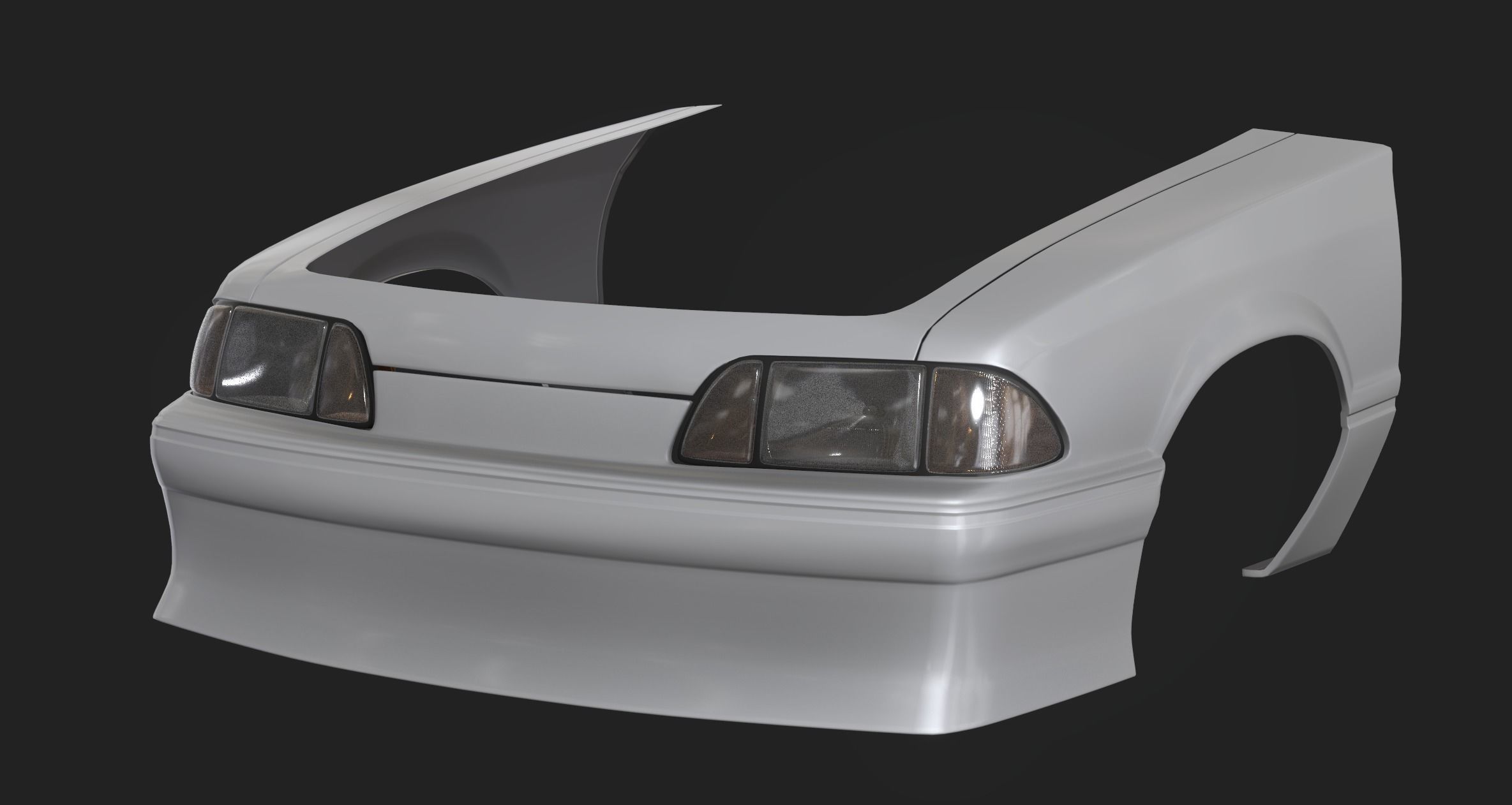 FOXBODY HEADLIGHTS 3D model | CGTrader