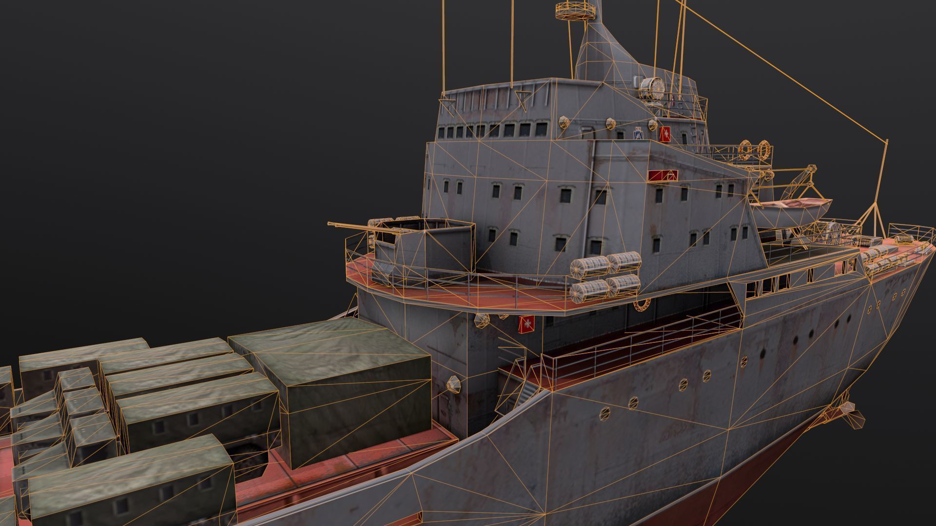 3D model Alligator-class landing ship VR / AR / low-poly | CGTrader