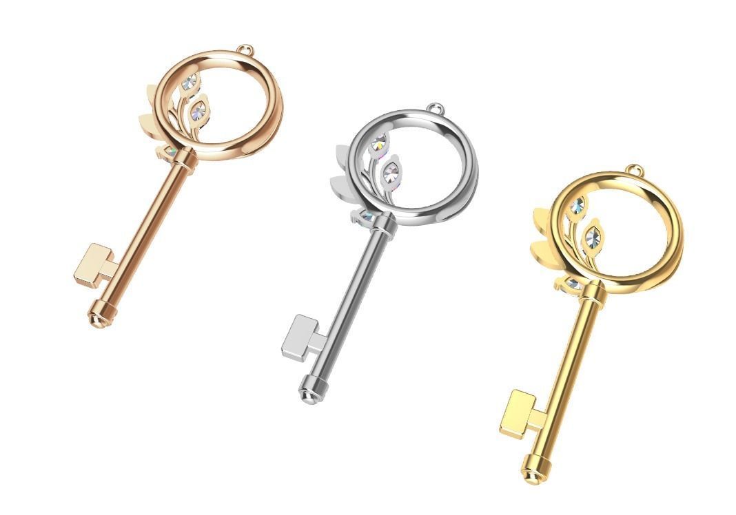 Tiffany Victoria Key Pendant 3D print model 3D model 3D printable ...