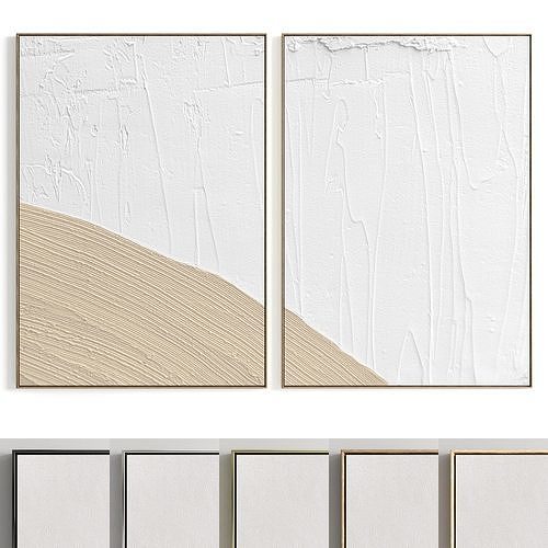 3D model Plaster Two Photo Frame 178 VR / AR / low-poly | CGTrader