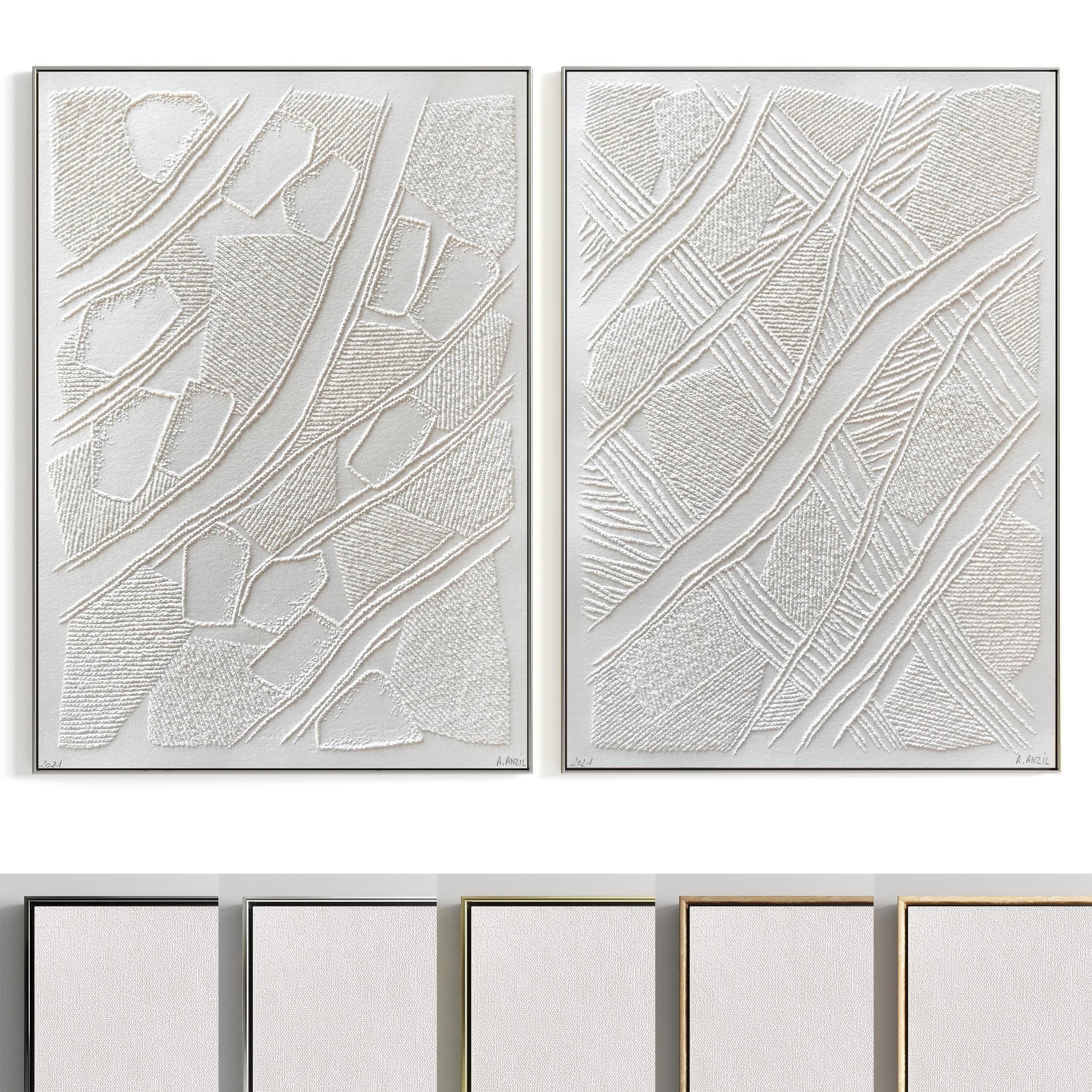 3D model Plaster Two Photo Frame 180 VR / AR / low-poly | CGTrader