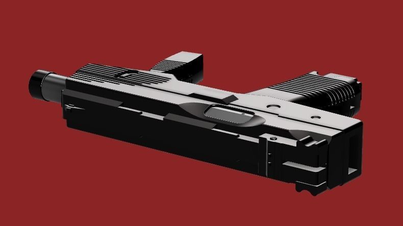 Resident Evil 4 Remake - TMP machine gun for cosplay 3D model 3D ...