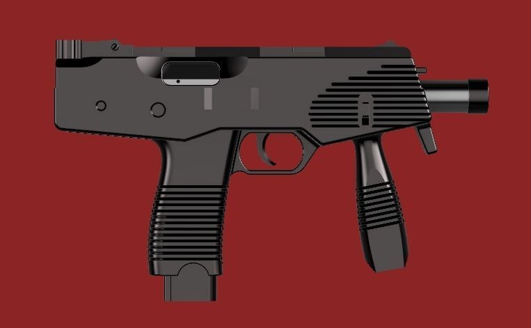 Resident Evil 4 Remake - TMP machine gun for cosplay 3D model 3D ...