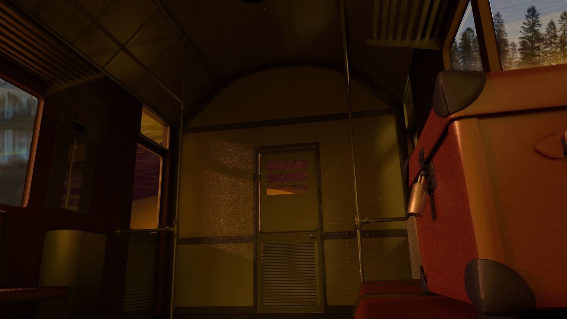 Interior Train Wagon 3D model | CGTrader
