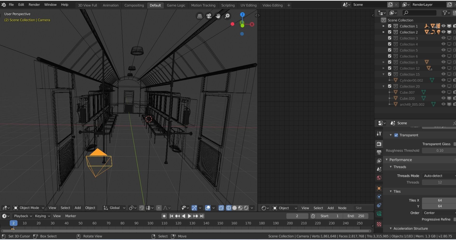 Interior Train Wagon 3D model | CGTrader