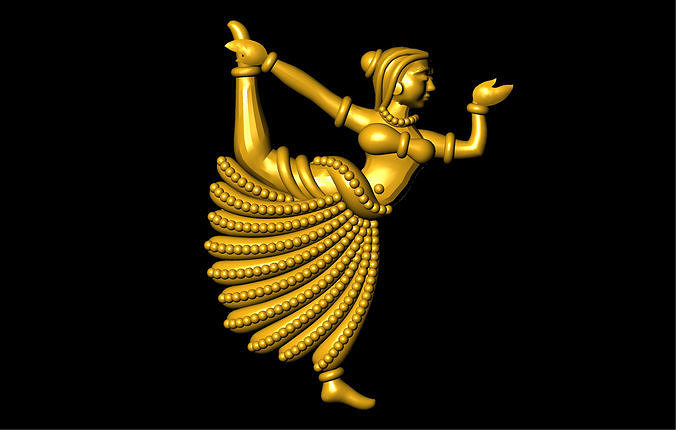 Swagat Murti Girl 3D model 3D printable | CGTrader
