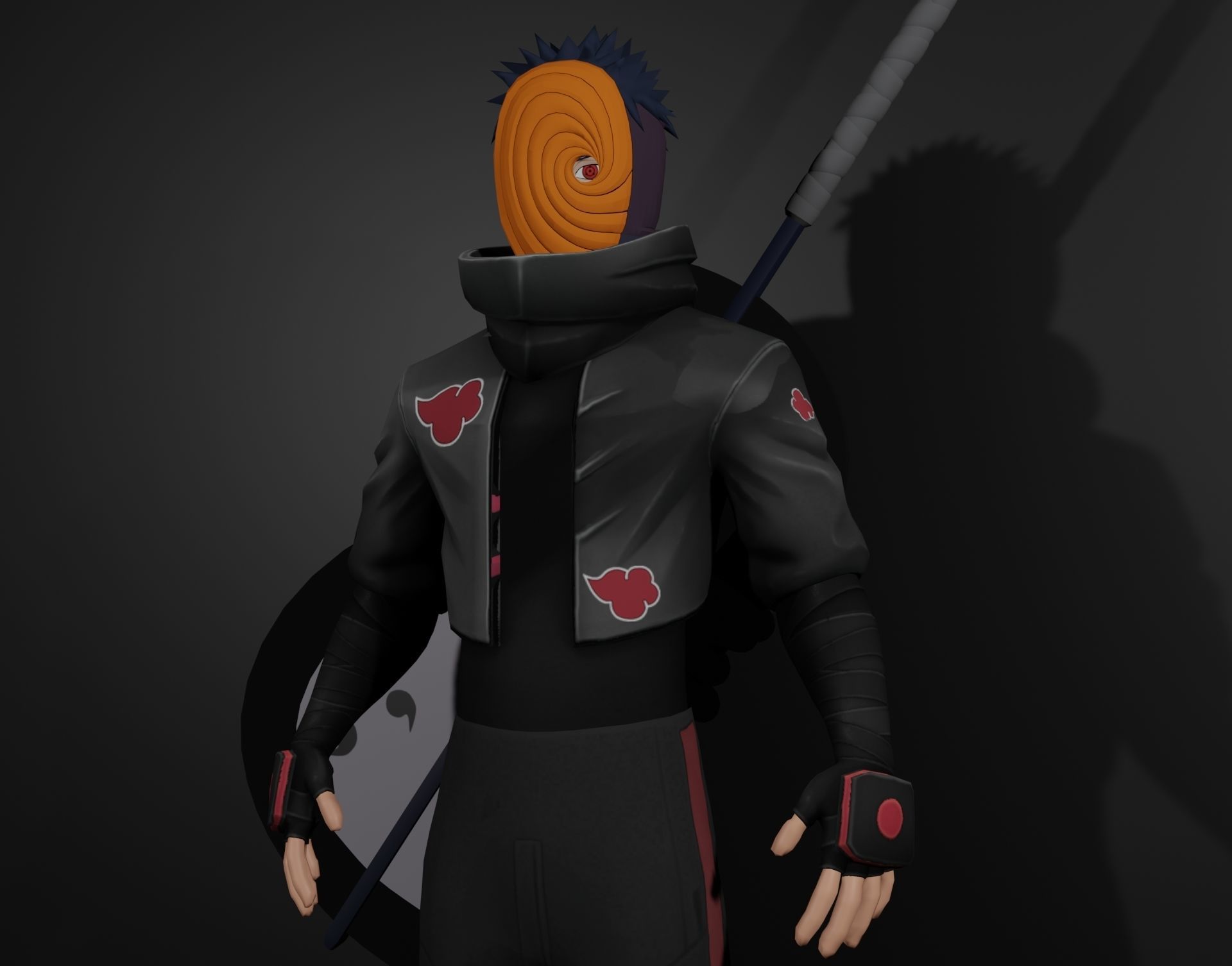 Obito Uchiha 3D model animated rigged | CGTrader