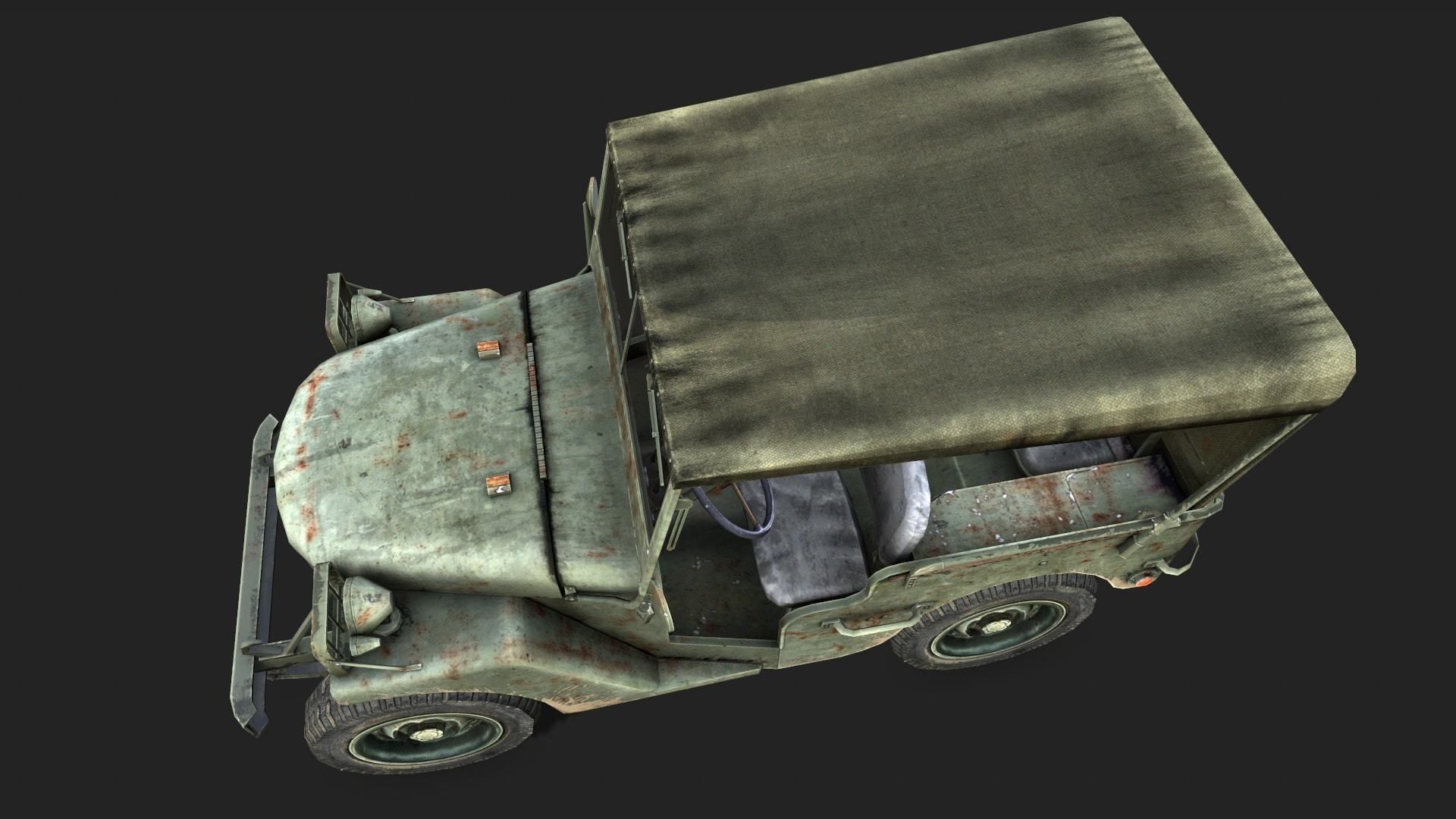 3D model Willy Jeep VR / AR / low-poly | CGTrader