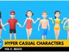 3D model HYPER CASUAL CHARACTERS VOL 5 - BEACH VR / AR / low-poly ...