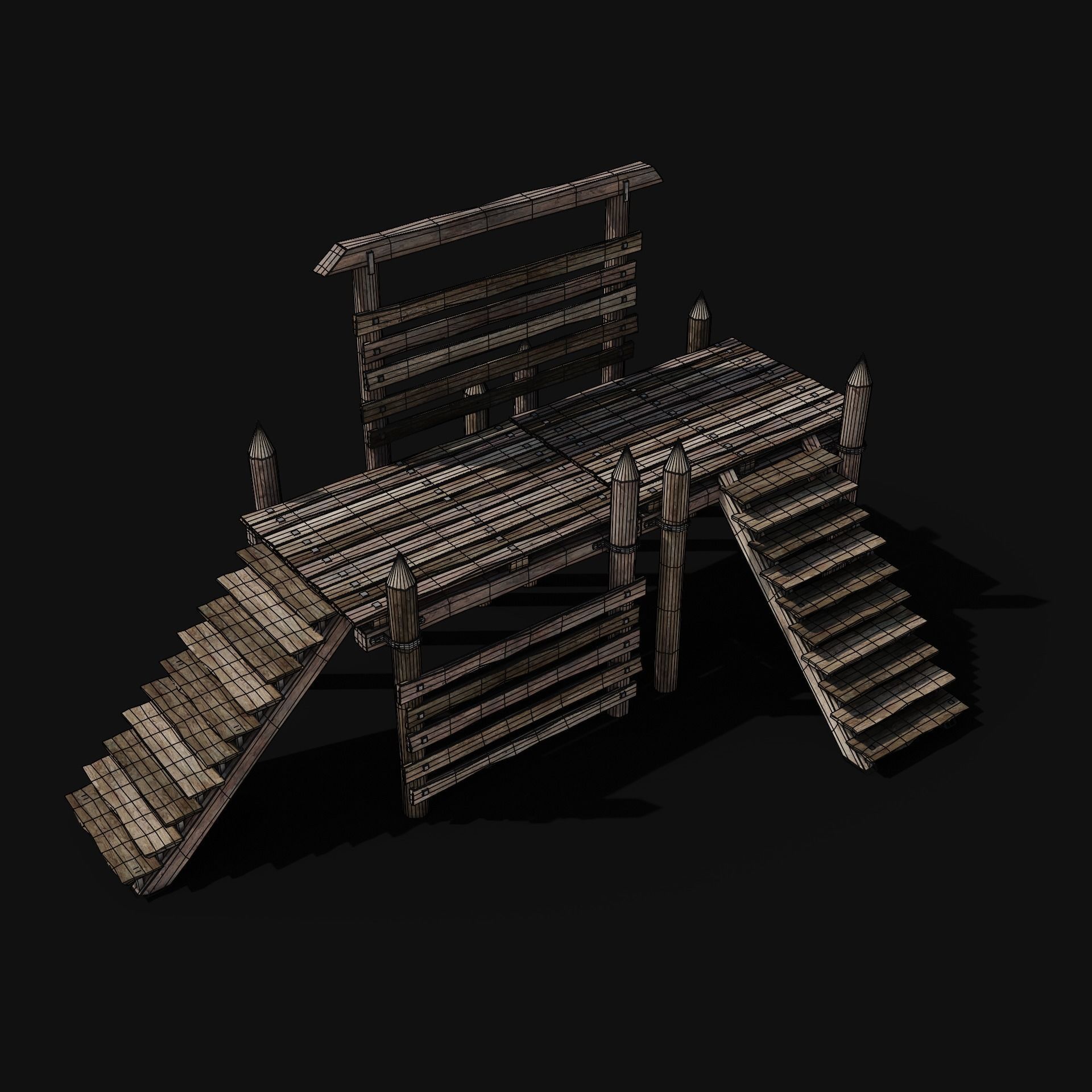 3D model ARENA FIGHT BATTLE MEDIEVAL WAR FIGHTING TRAP BUILDER ...