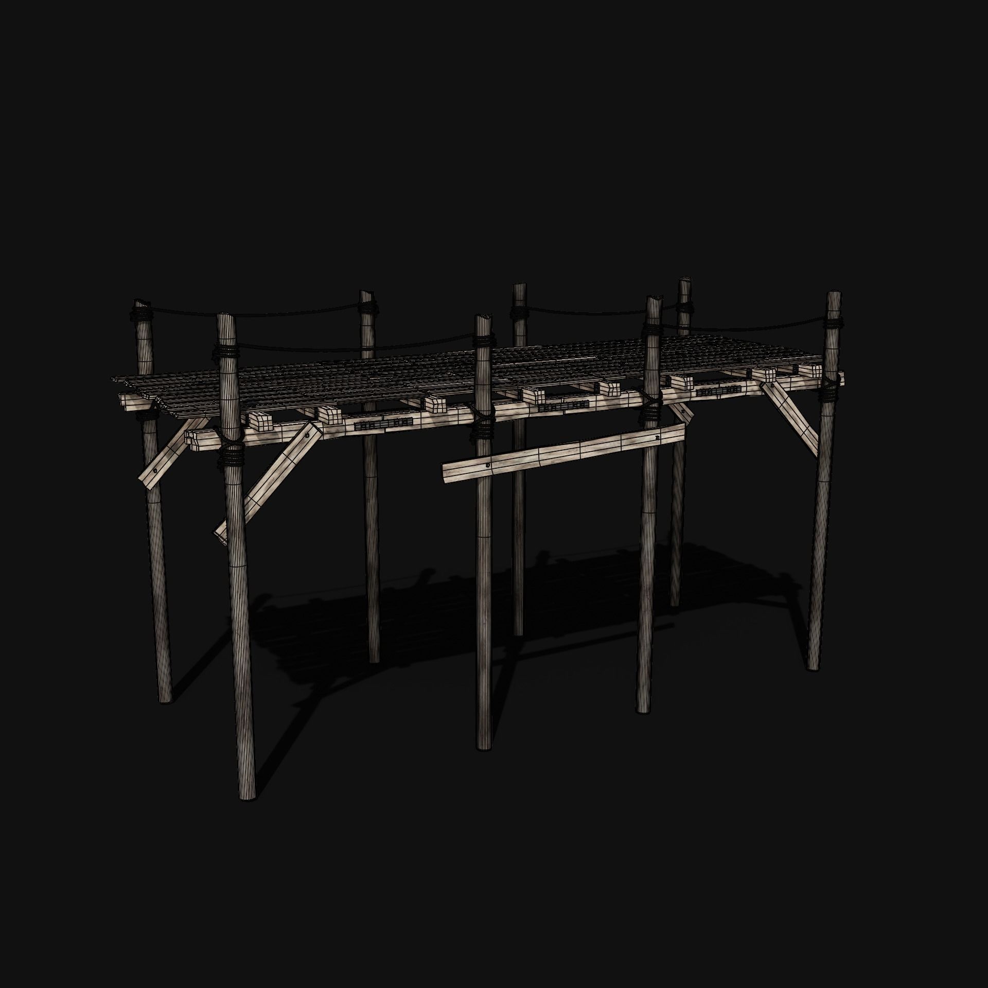 3D model HARBOR HARBOUR PIER CONSTRUCTION DOCKS BRIDGE PORT AAA BUILDER ...