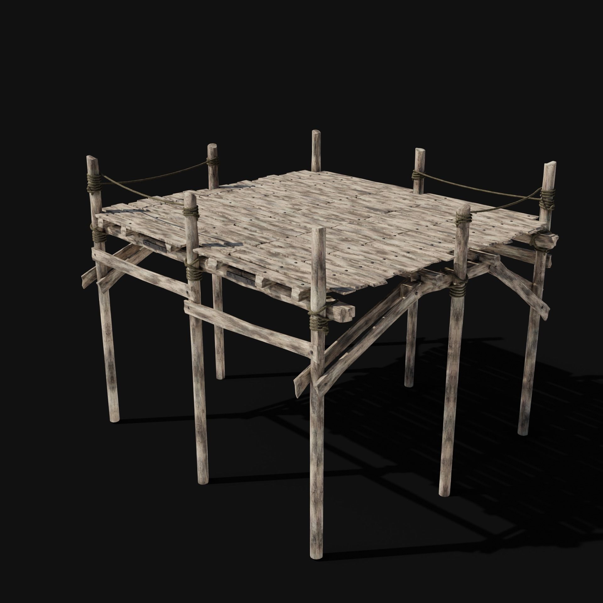 3D model HARBOR HARBOUR PIER CONSTRUCTION DOCKS BRIDGE PORT AAA BUILDER ...