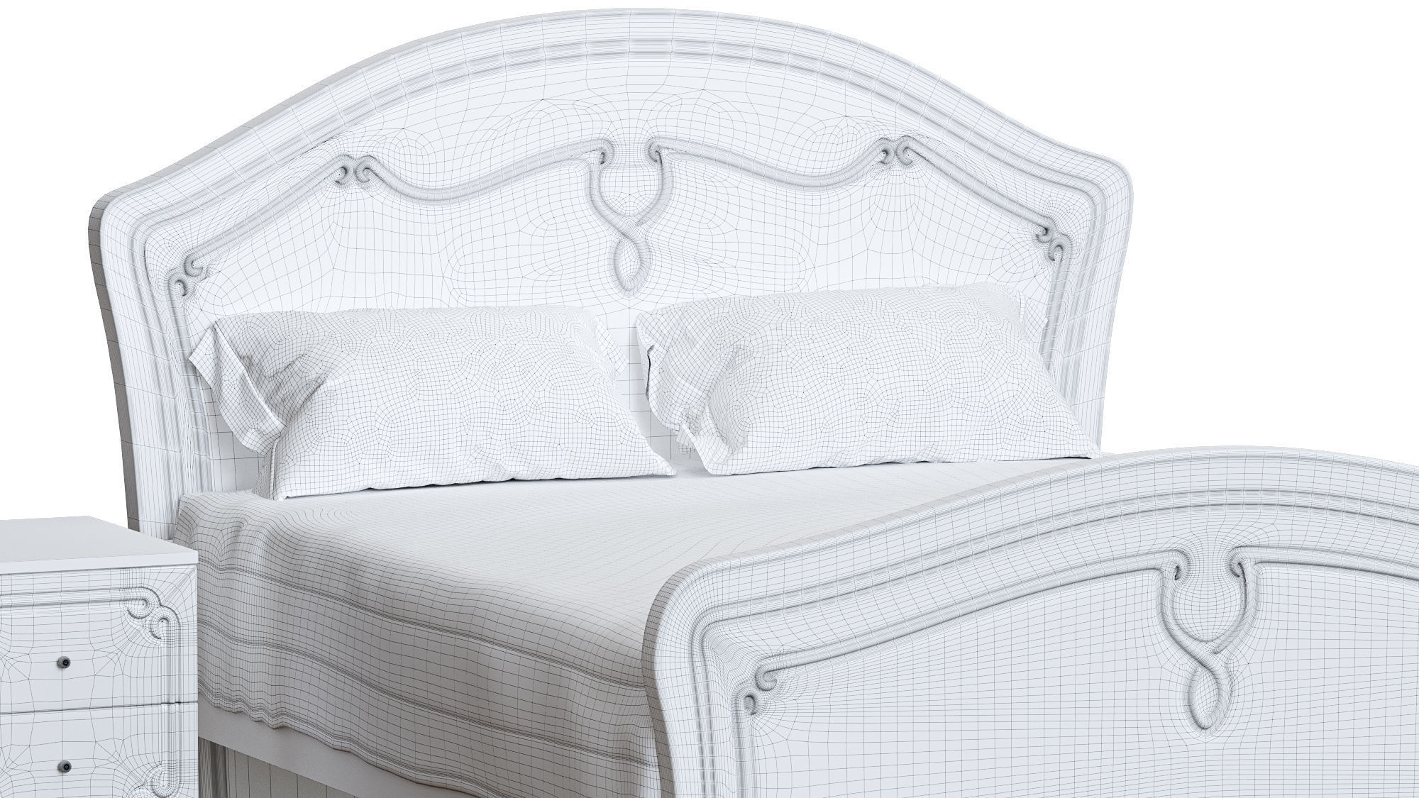 Bedroom set Valeria 3D model | CGTrader