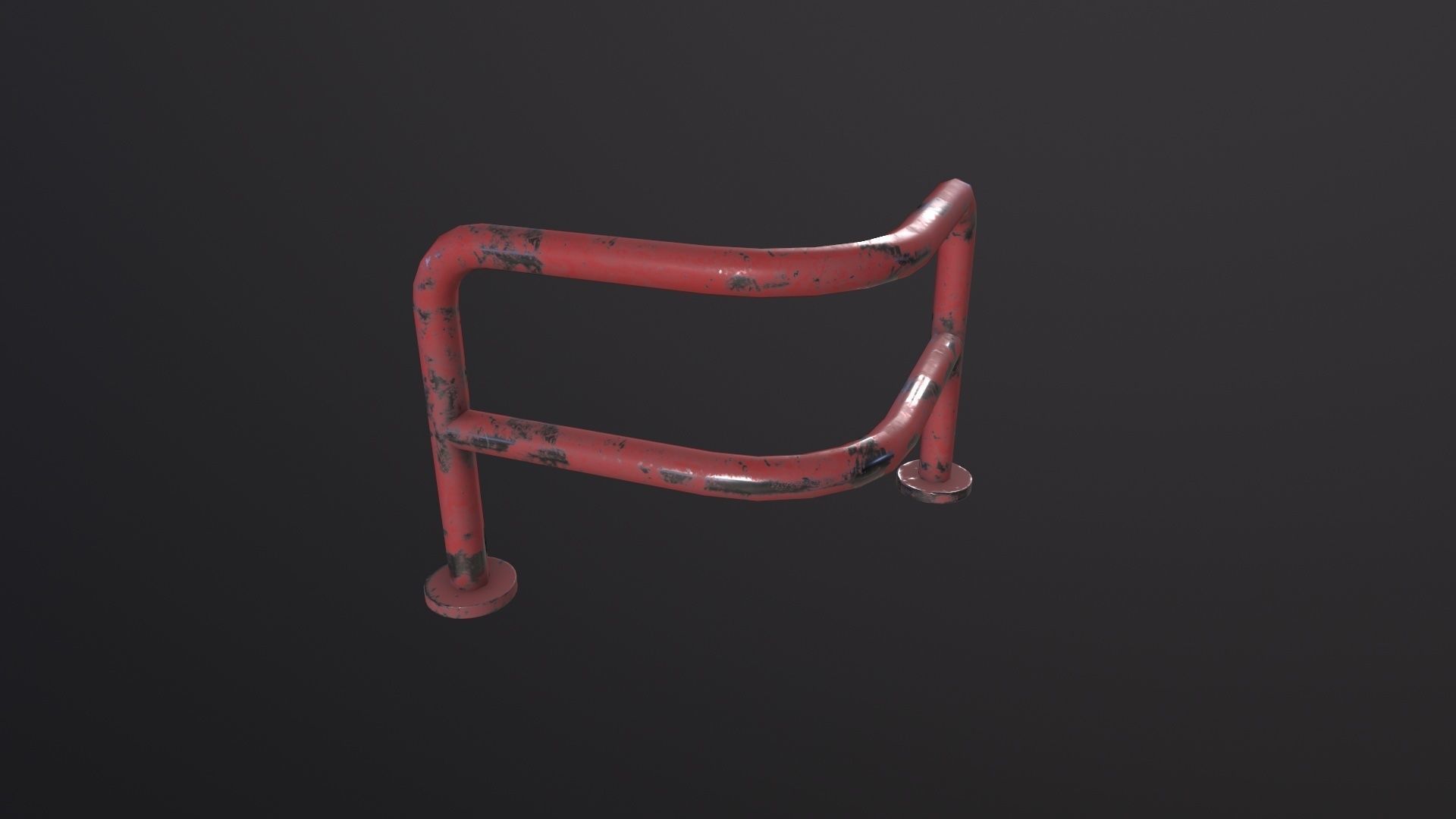 3D model Steel Barrier 3D Model VR / AR / low-poly | CGTrader
